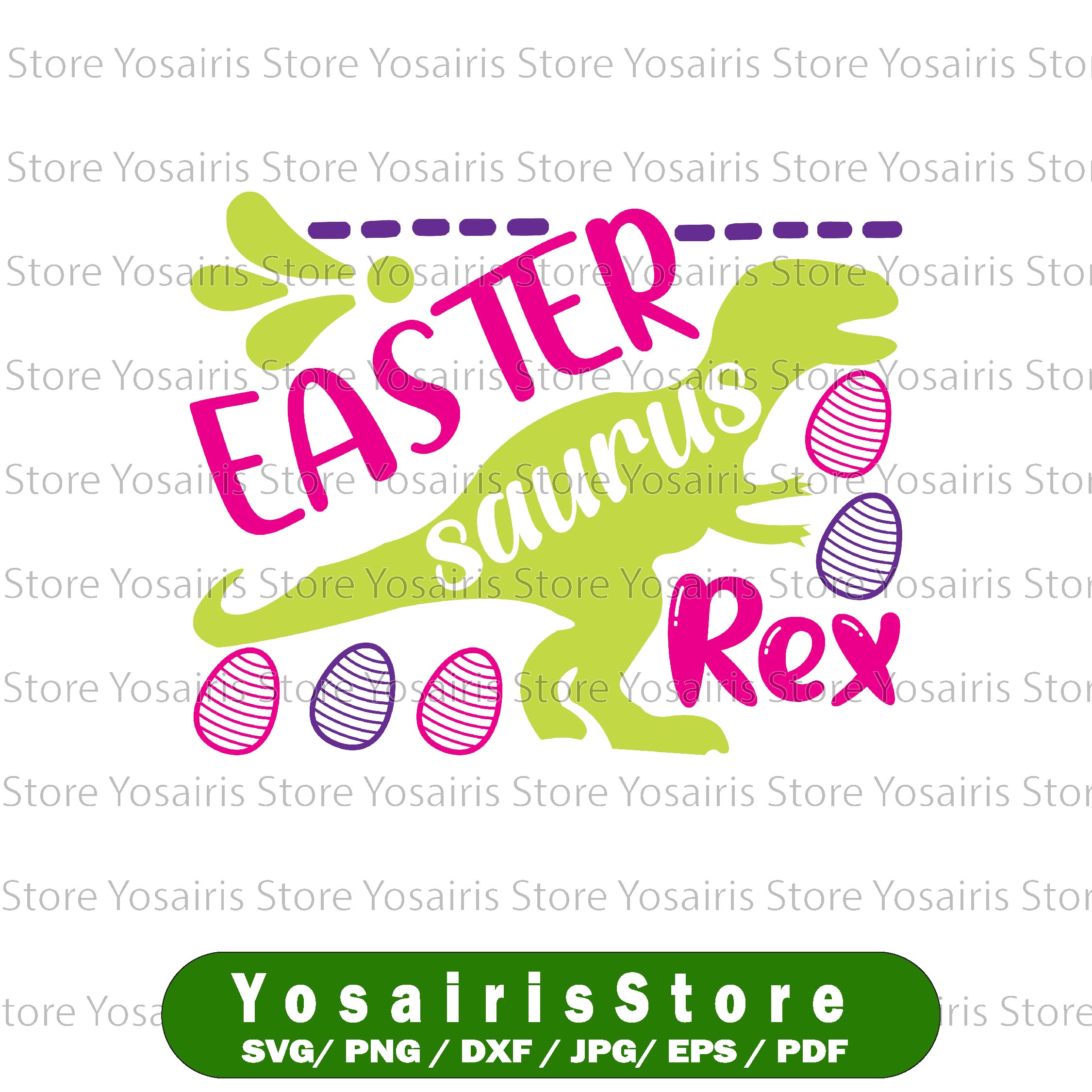 Easter Dinosaur Svg, T-Rex Bunny Svg, Happy Easter Cut Files | Inspire ...