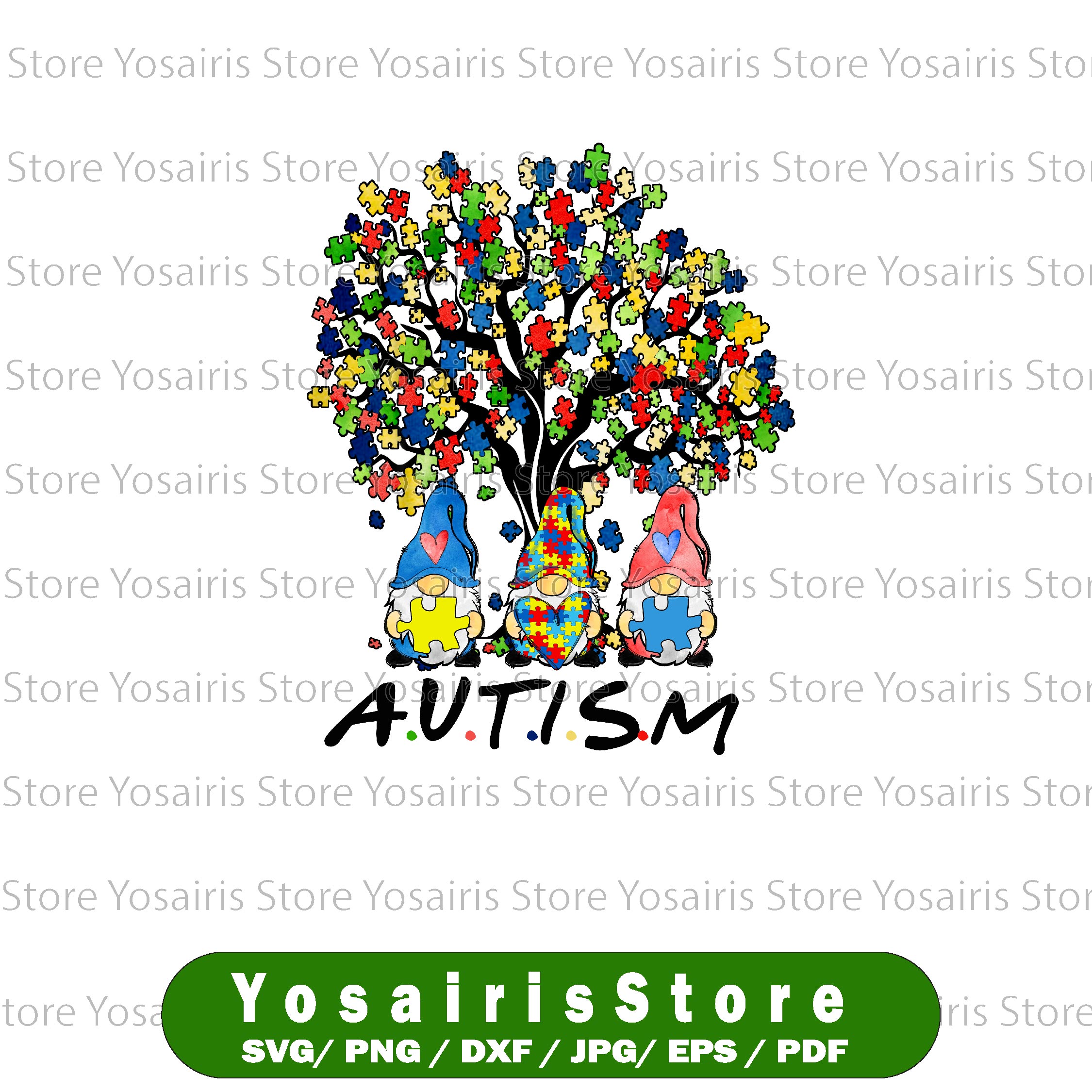 Autism Gnome tree PNG, Gnome Autism SUblimation, Printable, | Inspire ...