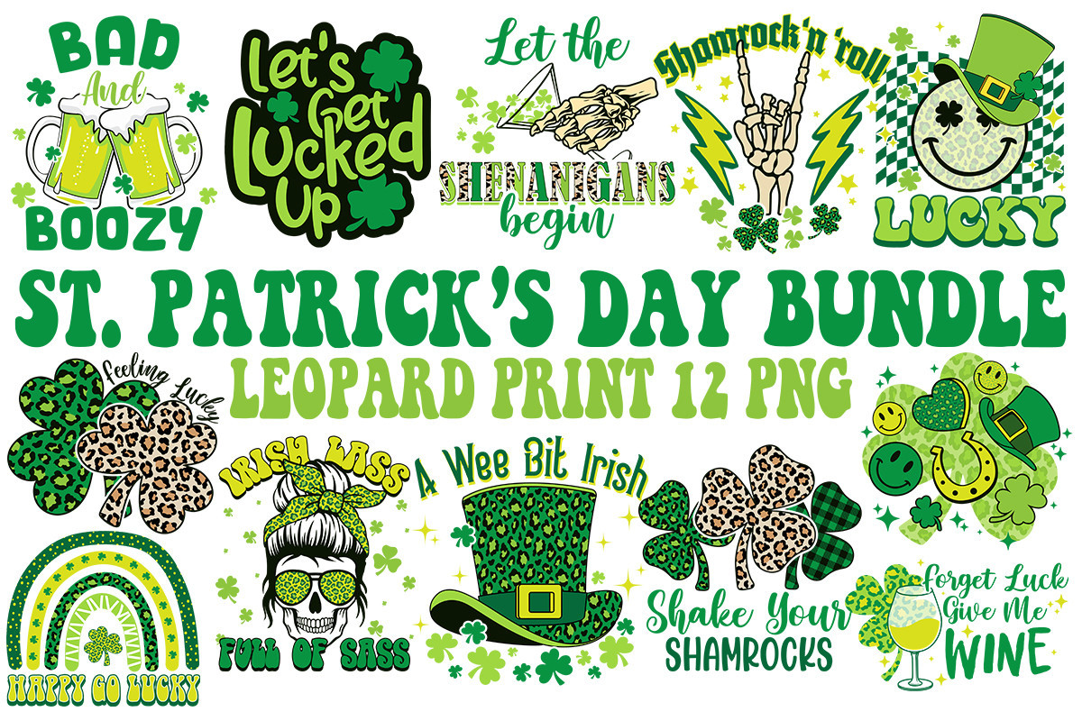 12 Files Of St. Patricks Day Leopard Print PNG Patricks Quot - Inspire ...