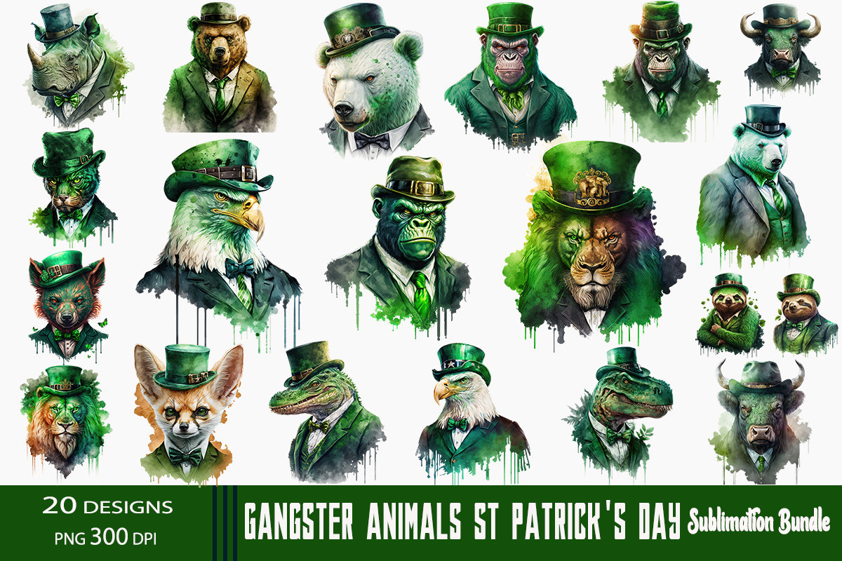 20 Files For Badass Gangster Animals PNG Happy St Patricks D - Inspire ...