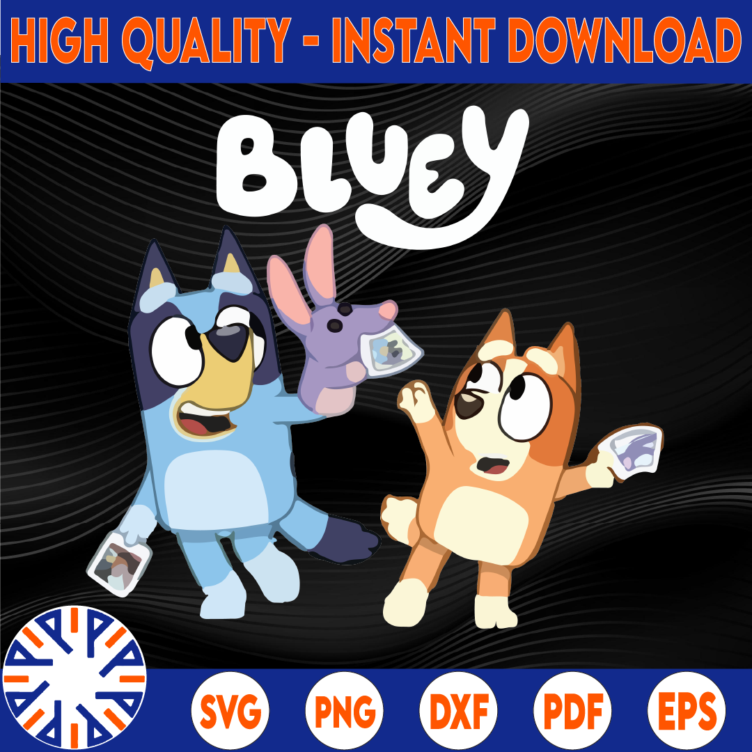 Bluey Birthday Party Svg, Bluey Family Svg, Birthday Bluey - Inspire Uplift