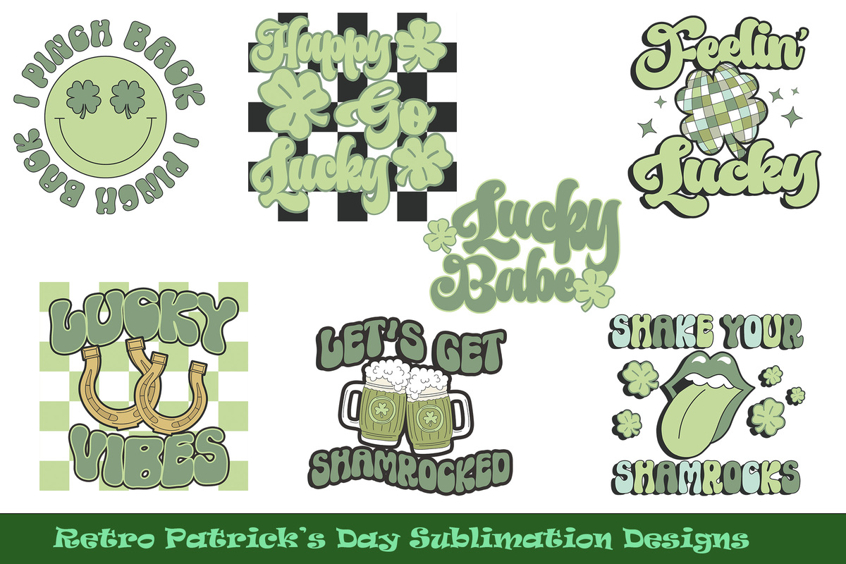 07 Files Of Retro St Patricks Day PNG Patrick Sayings Sublim - Inspire ...