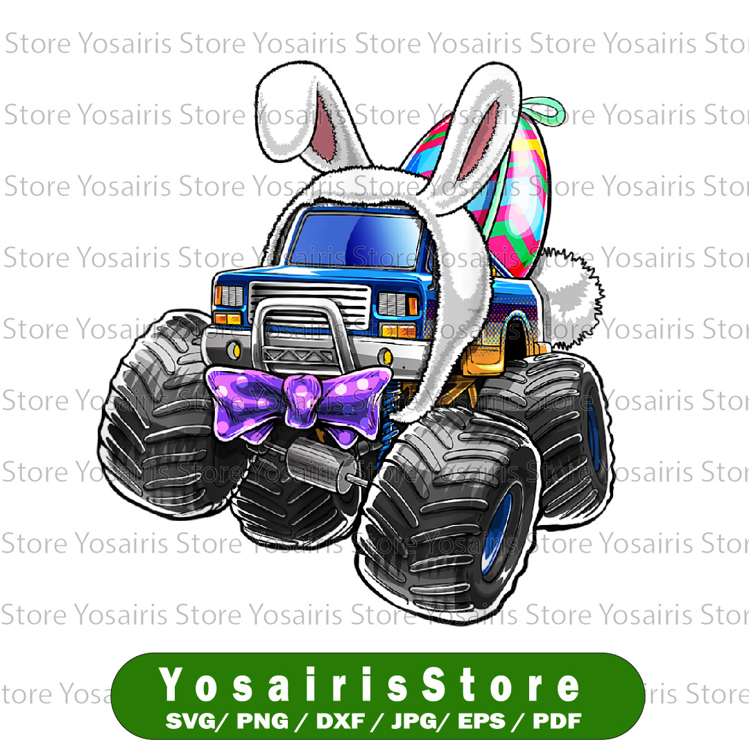 Happy Easter Monster Truck Png, Easter Bunny Egg Boys Png, H | Inspire ...