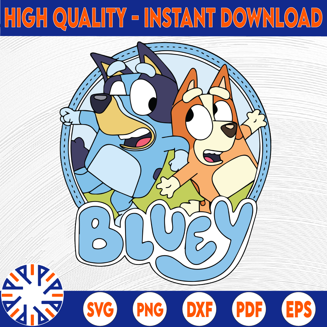 Bluey SVG, Bluey Party, Bluey Family, Bluey Dance Mode, Blue | Inspire ...
