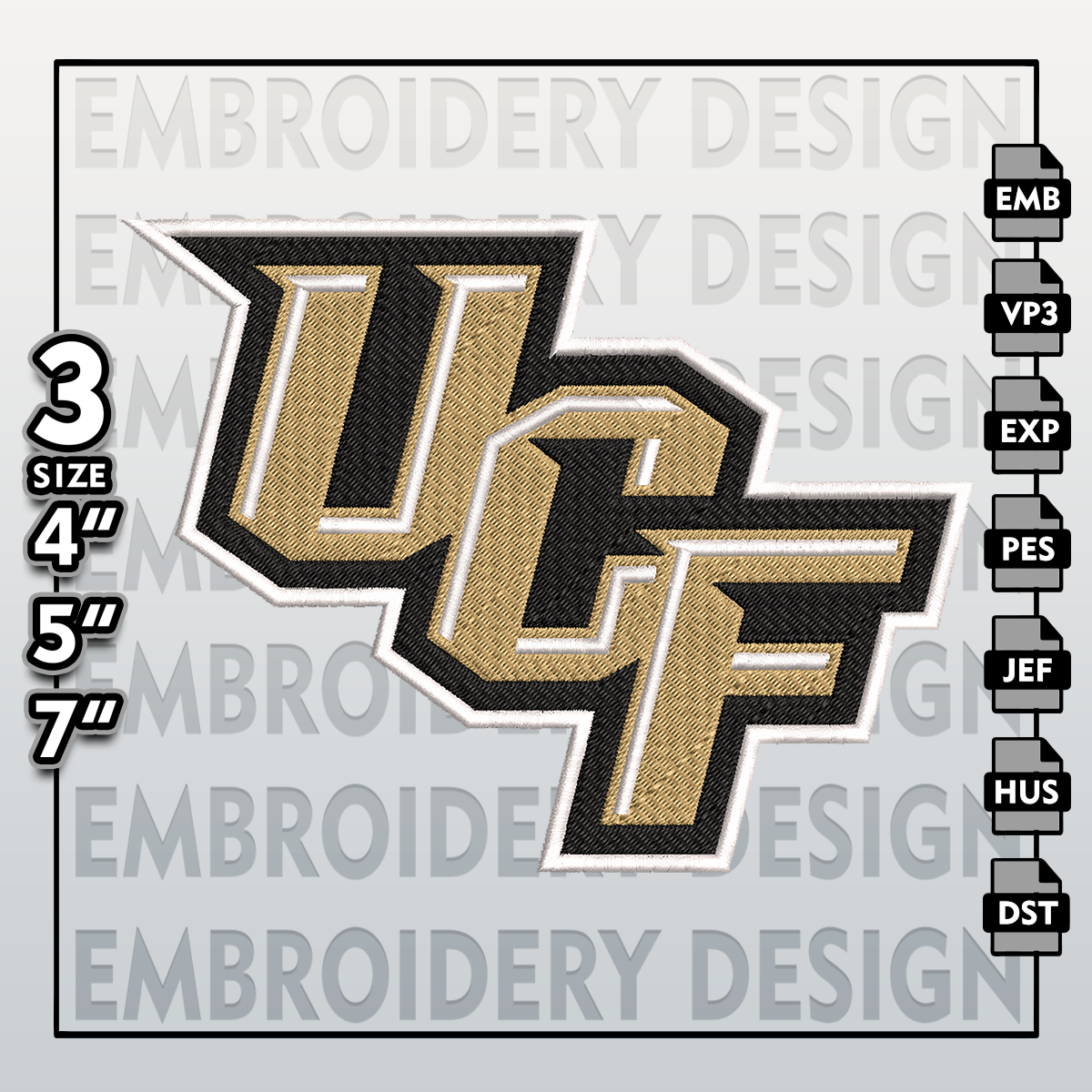 Ucf Knights Embroidery Files Ncaa Logo Embroidery Designs Inspire Uplift