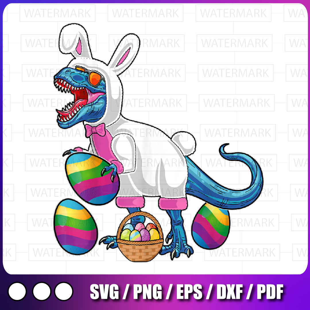 Easter Basket Bunny Dinosaur Png, Egg T Rex Kids Boys Png, E | Inspire ...