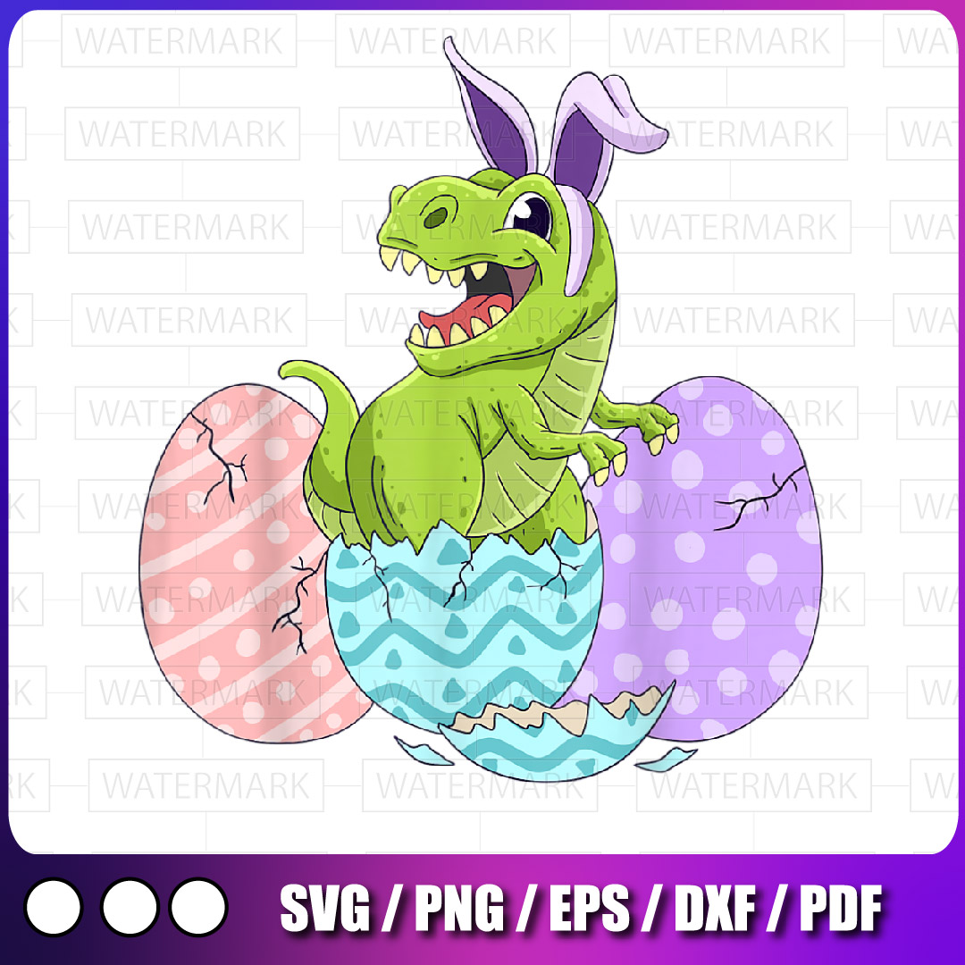 T Rex Bunny Easter Dinosaur Png, Easter T-rex Png, Easter Di | Inspire ...