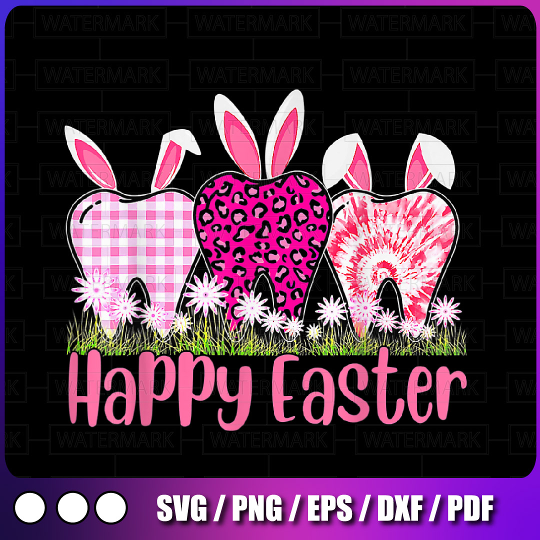 Dentist Happy Easter Day 2022 Png, Bunny Tooth Dental Assist | Inspire ...