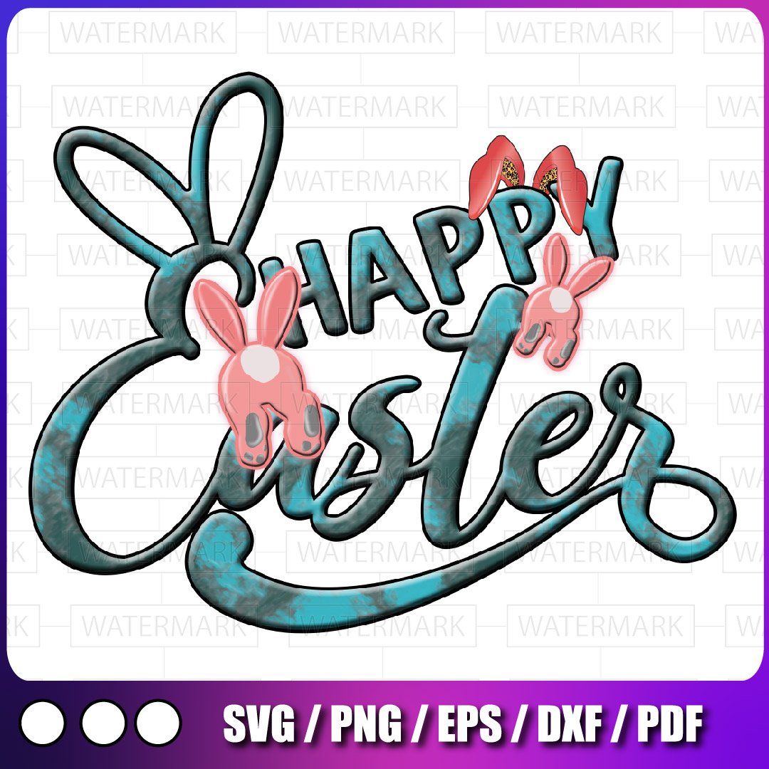 Happy Easter Png Sublimation Design, Easter Sublimation Png, - Inspire ...