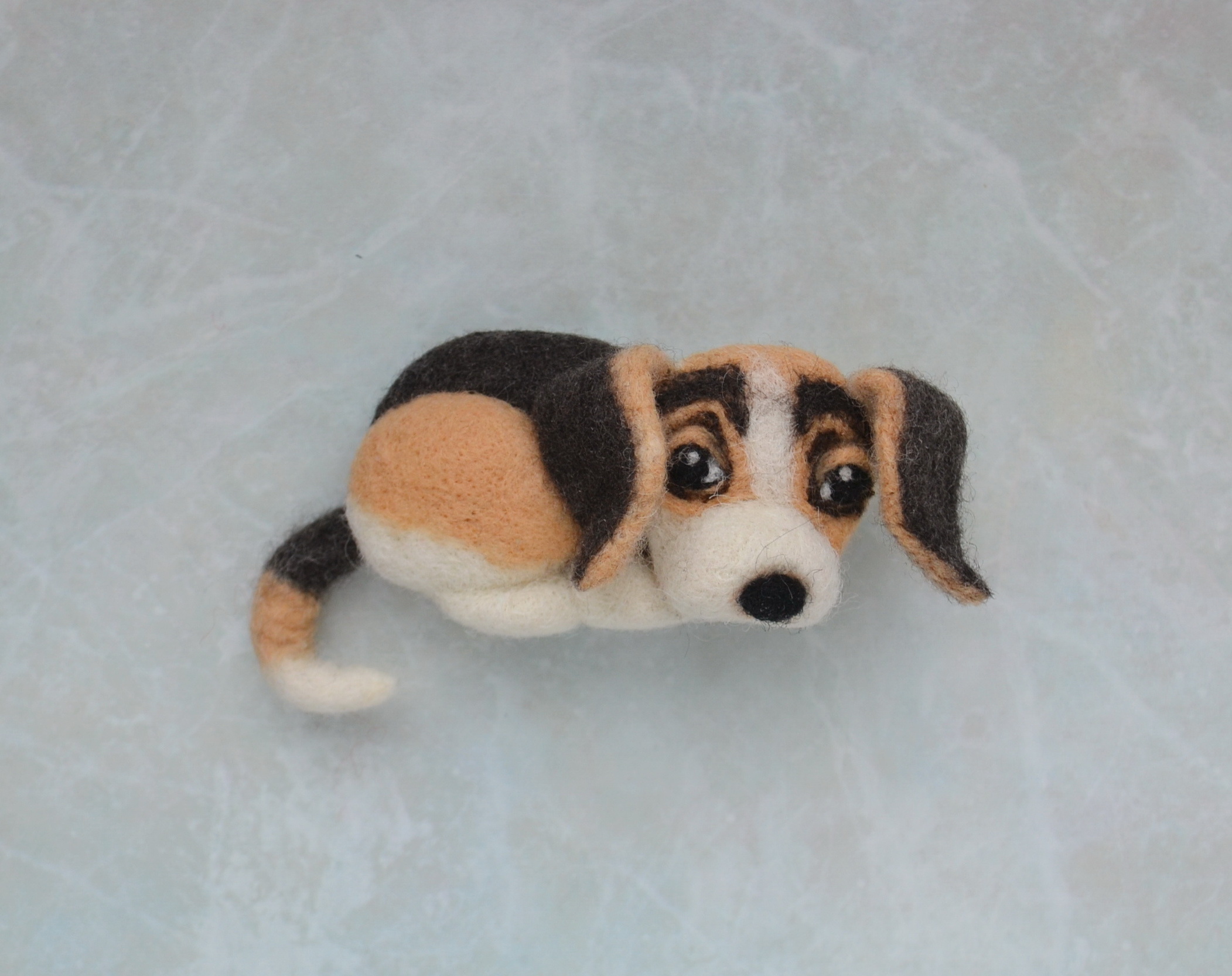 Custom beagle dog portrait pin from photo Handmade needle fe - Inspire ...