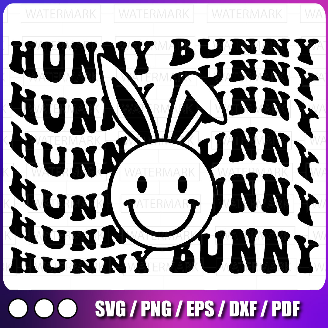 Hunny Bunny SVG/PNG, Easter Bunny Svg, Retro Smiley Face Svg | Inspire ...