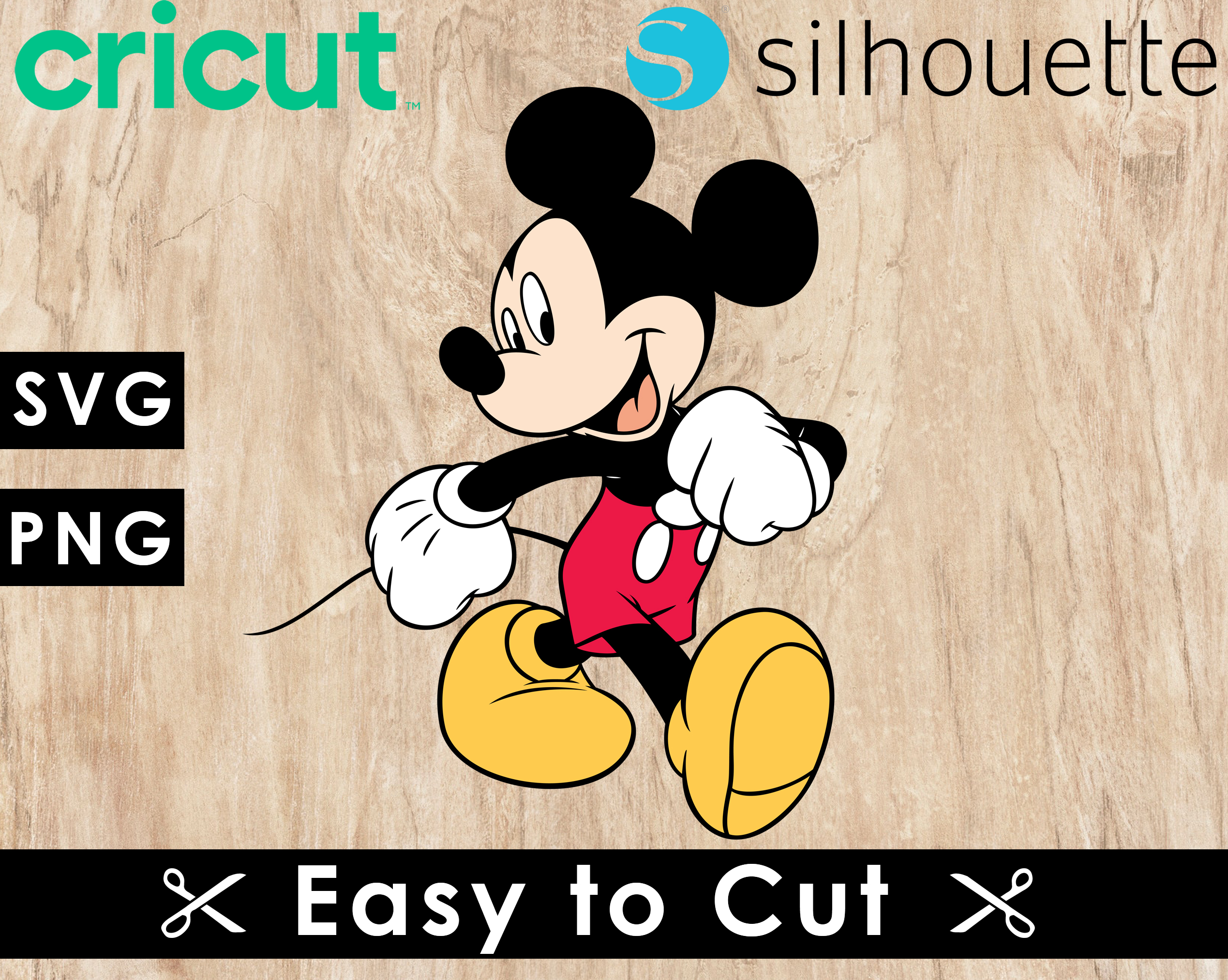 Mickey Mouse Svg Files, Mickey Mouse Png Files, Vector Png I | Inspire ...