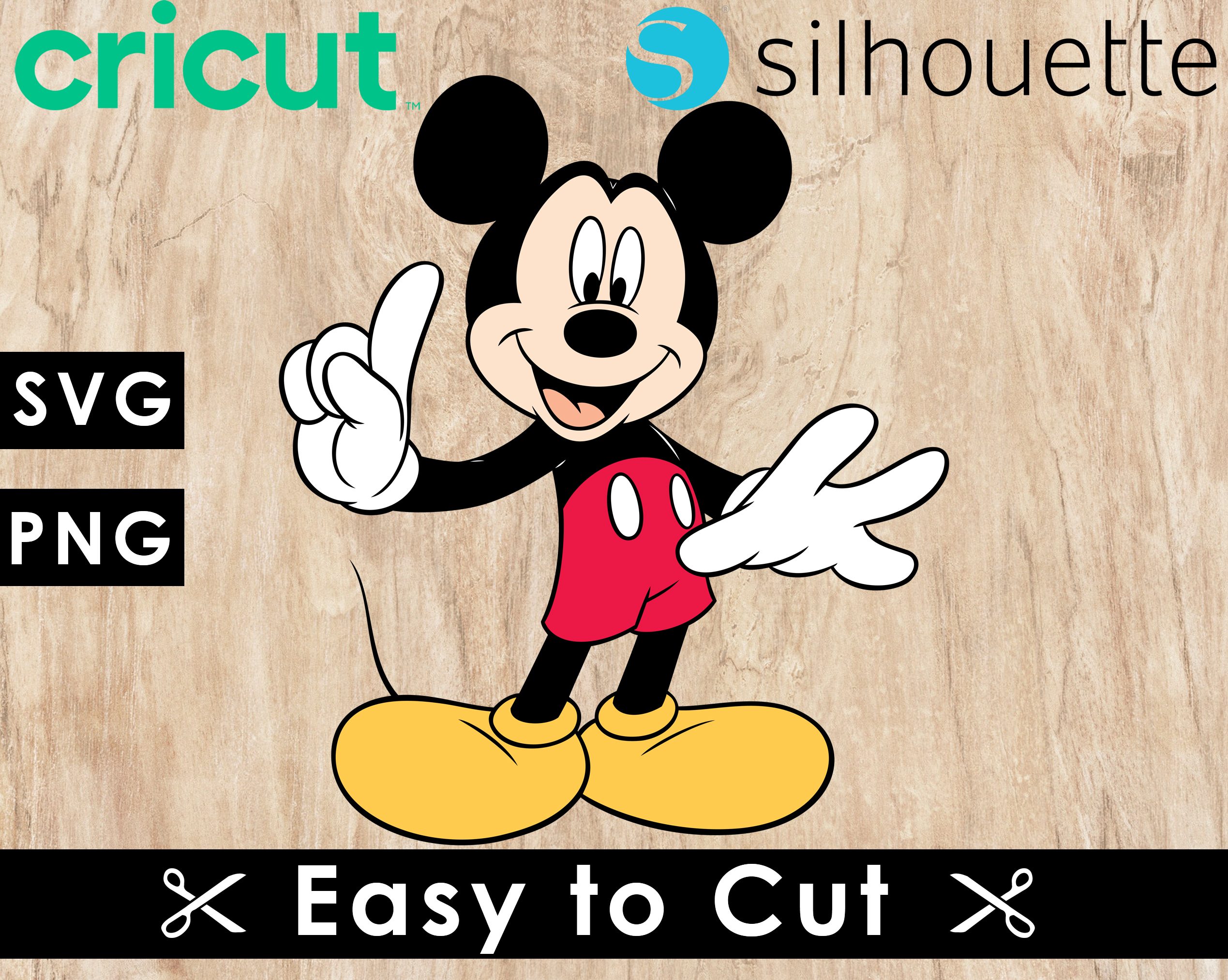 Mickey Mouse Svg Files, Mickey Mouse Png Files, Vector Png I | Inspire ...