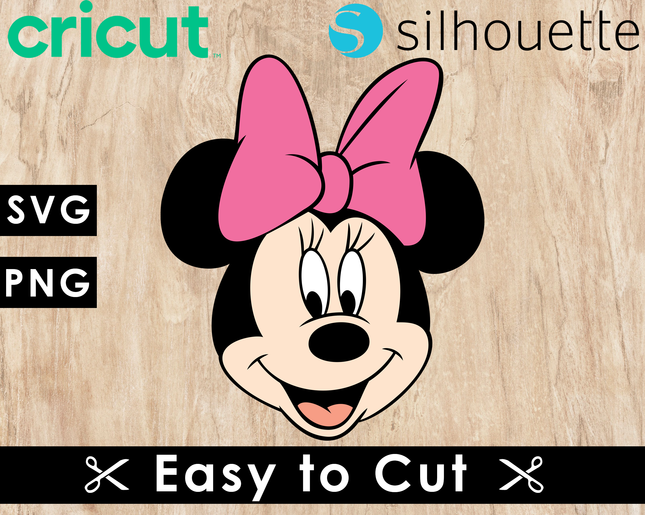 Minnie Mouse Svg Files, Minnie Mouse Png Files, Vector Png I | Inspire ...