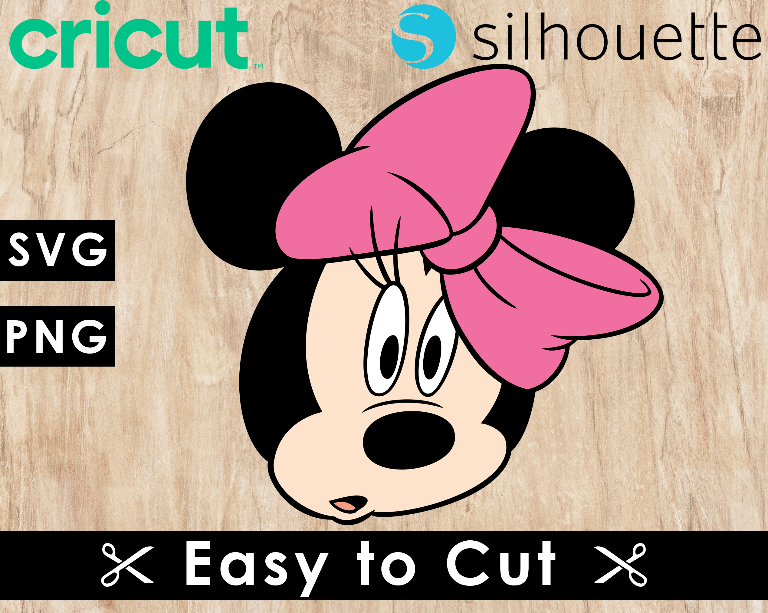 Minnie Mouse Svg Files, Minnie Mouse Png Files, Vector Png I | Inspire ...