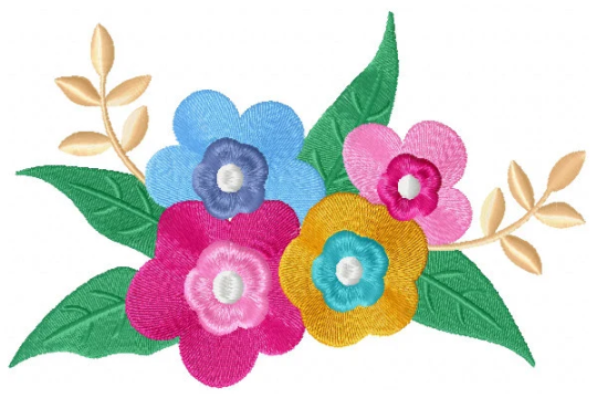 Flowers embroidery design 3 Sizes reading pillow-INSTANT D0W | Inspire ...