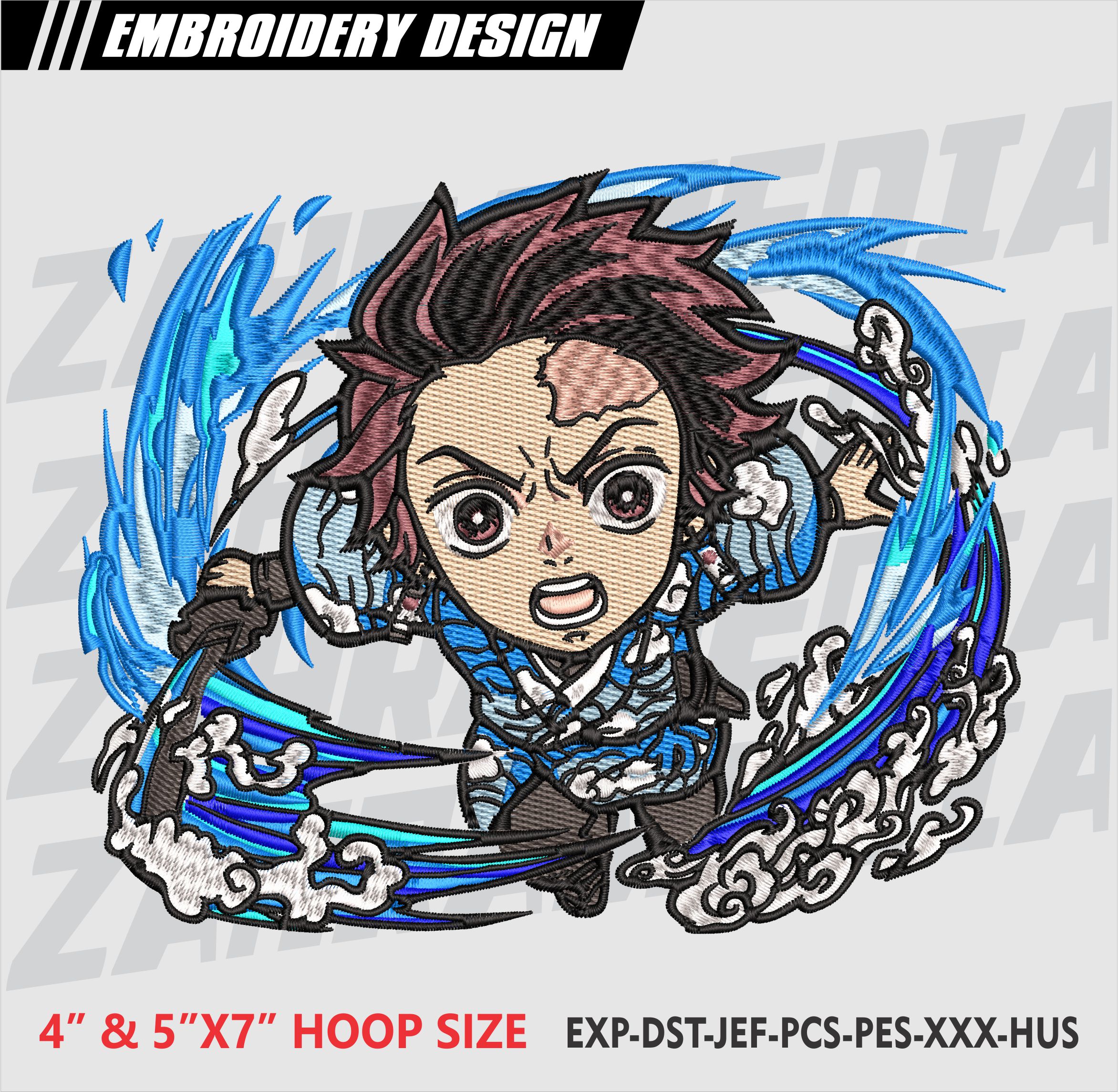Anime Inspired , Machine Embroidery Design, Files, INSTANT D | Inspire ...