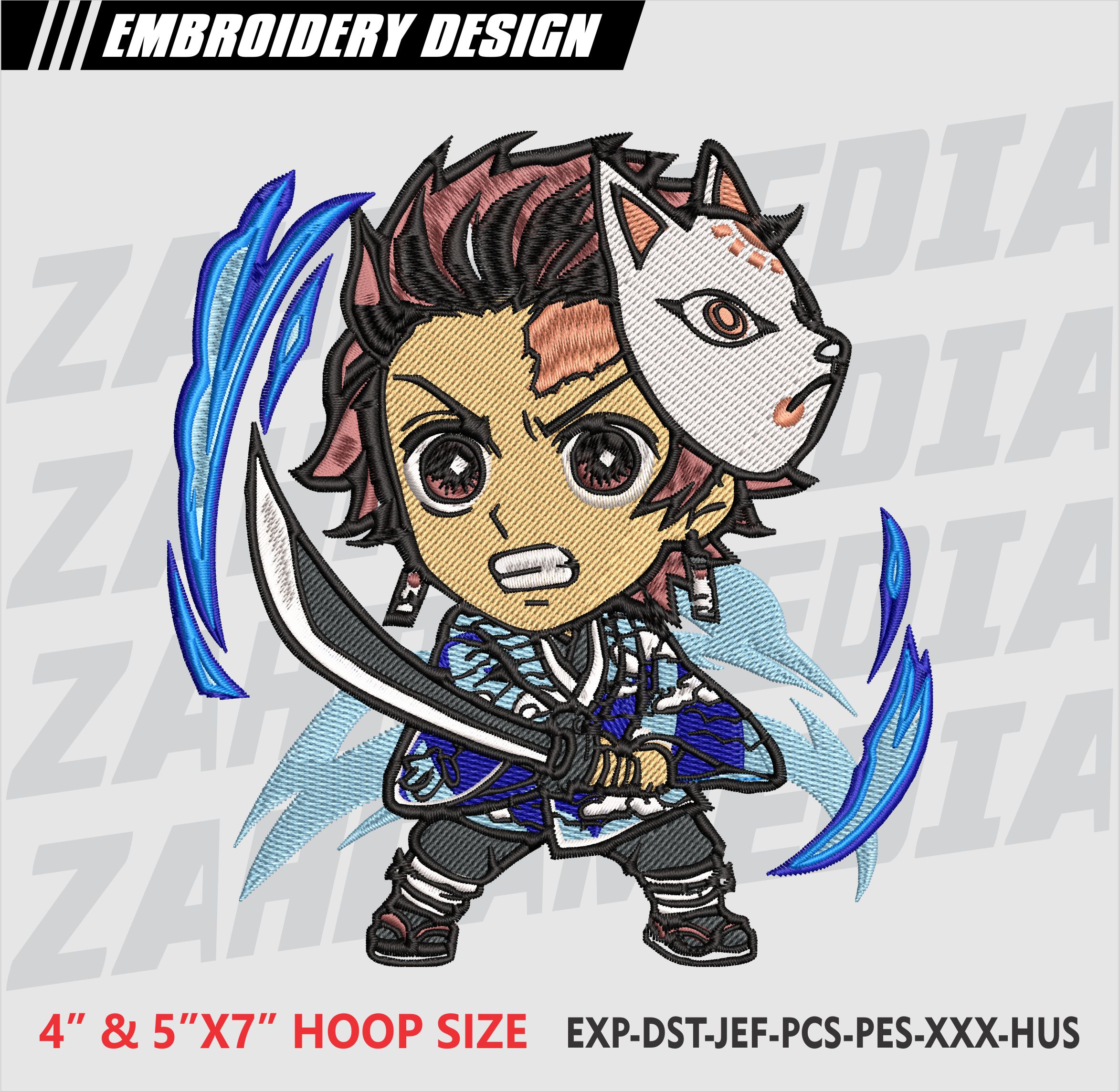 Anime Inspired , Machine Embroidery Design, Files, INSTANT D | Inspire ...