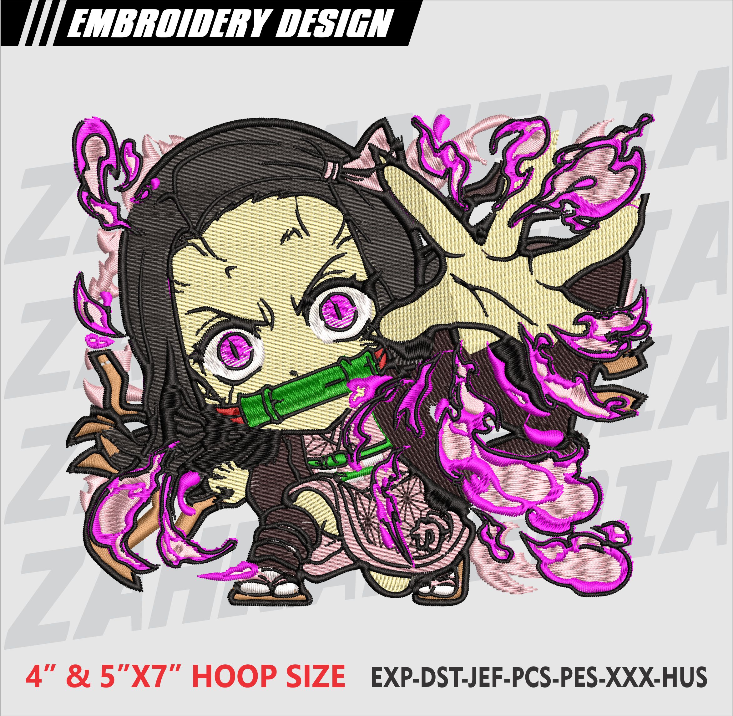 Anime Inspired , Machine Embroidery Design, Files, INSTANT D - Inspire ...