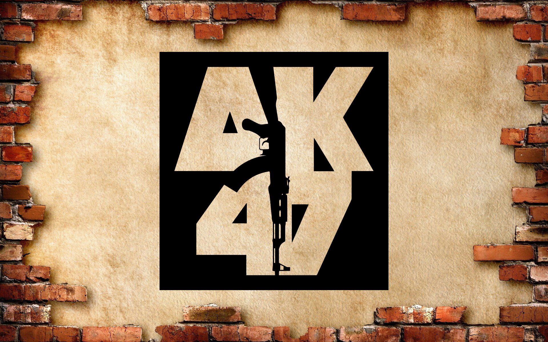 AK-47 Sticker, Kalashnikov Assault Rifle, Weapon, Wall Stick - Inspire ...