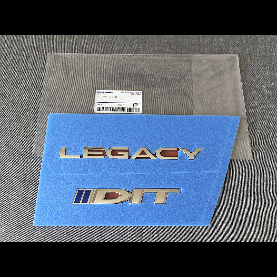 Subaru Genuine Legacy DIT Rear Emblem Badge for Legacy 2.0GT | Inspire ...