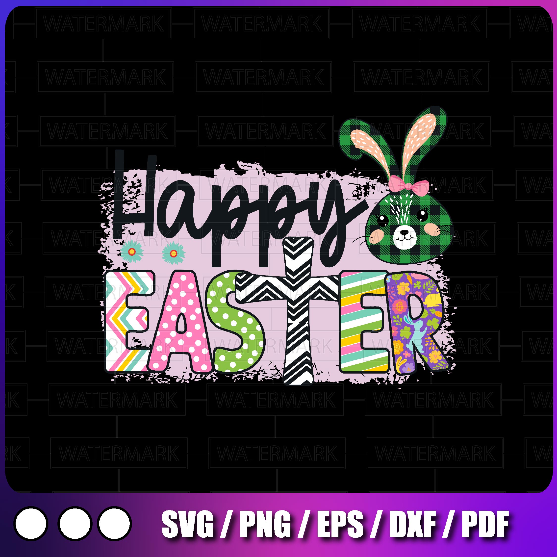 Happy Easter Png Sublimation Design, Easter Sublimation Png, | Inspire ...