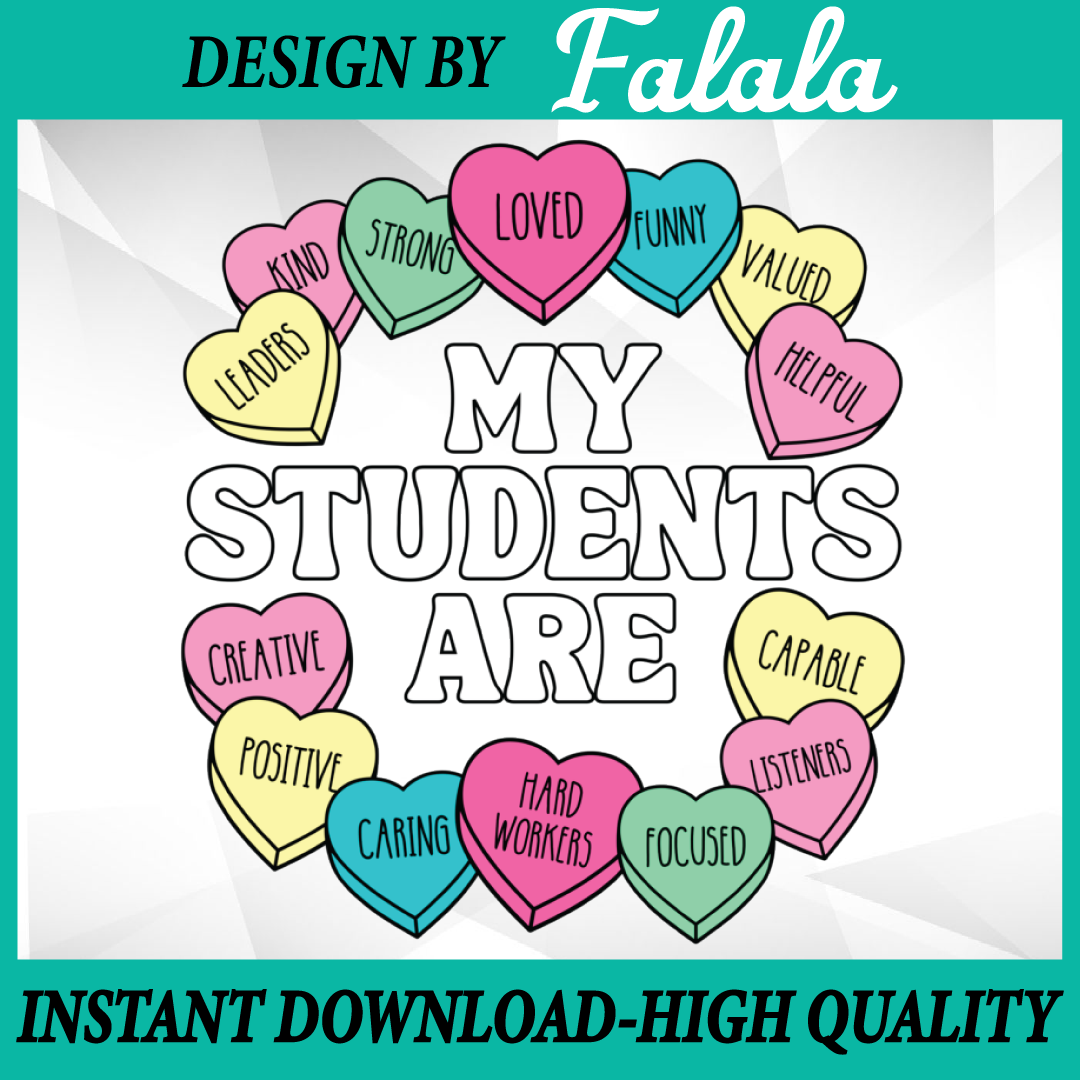 Retro Candy Heart Teacher Valentine's Positive Affirmation P | Inspire ...
