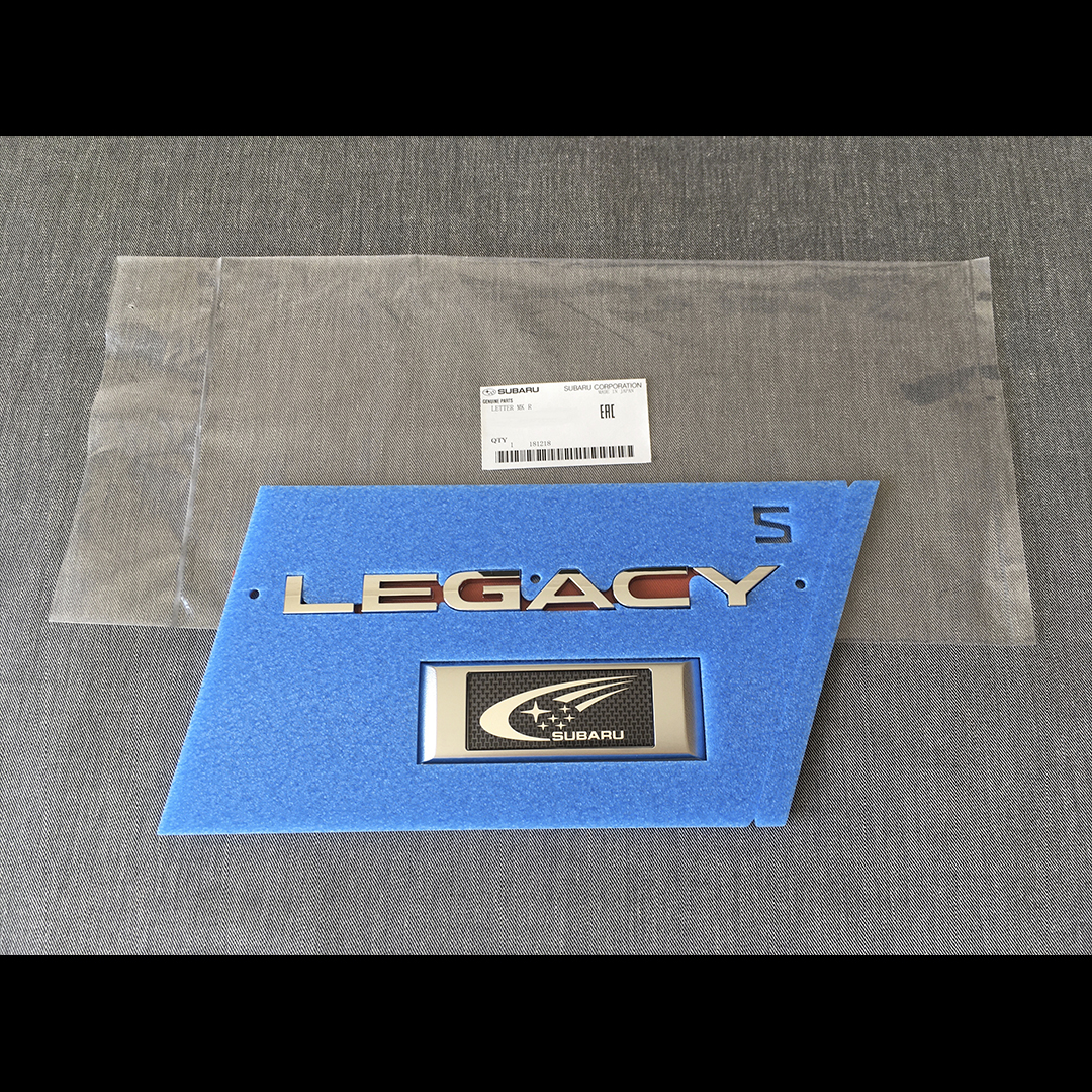 Subaru SWRT Rear Emblem Badge Legacy 2.0GT spec.B WR-Limited | Inspire ...