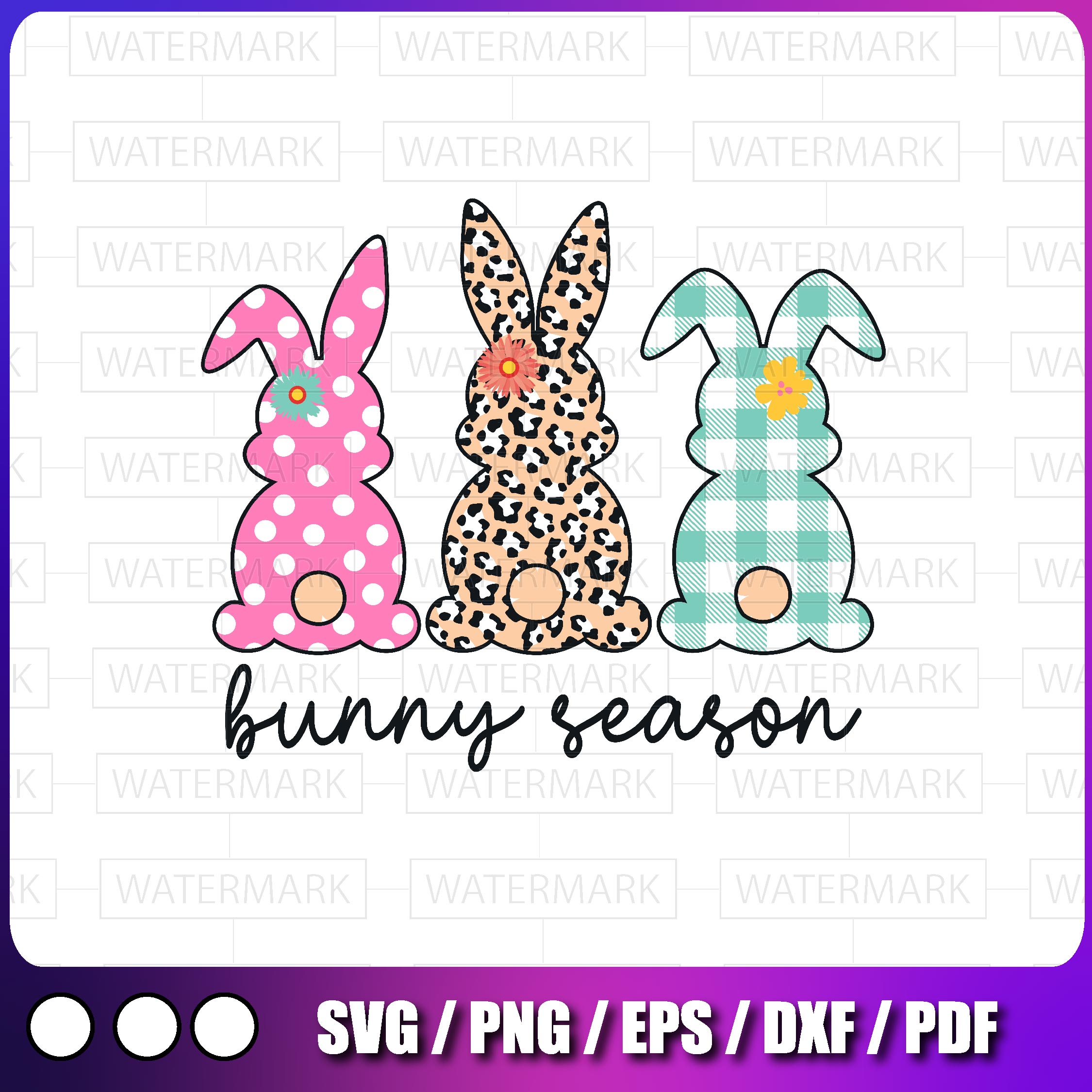 Bunny Season PNG | Easter png| Holiday | Easter | Bunny png| | Inspire ...