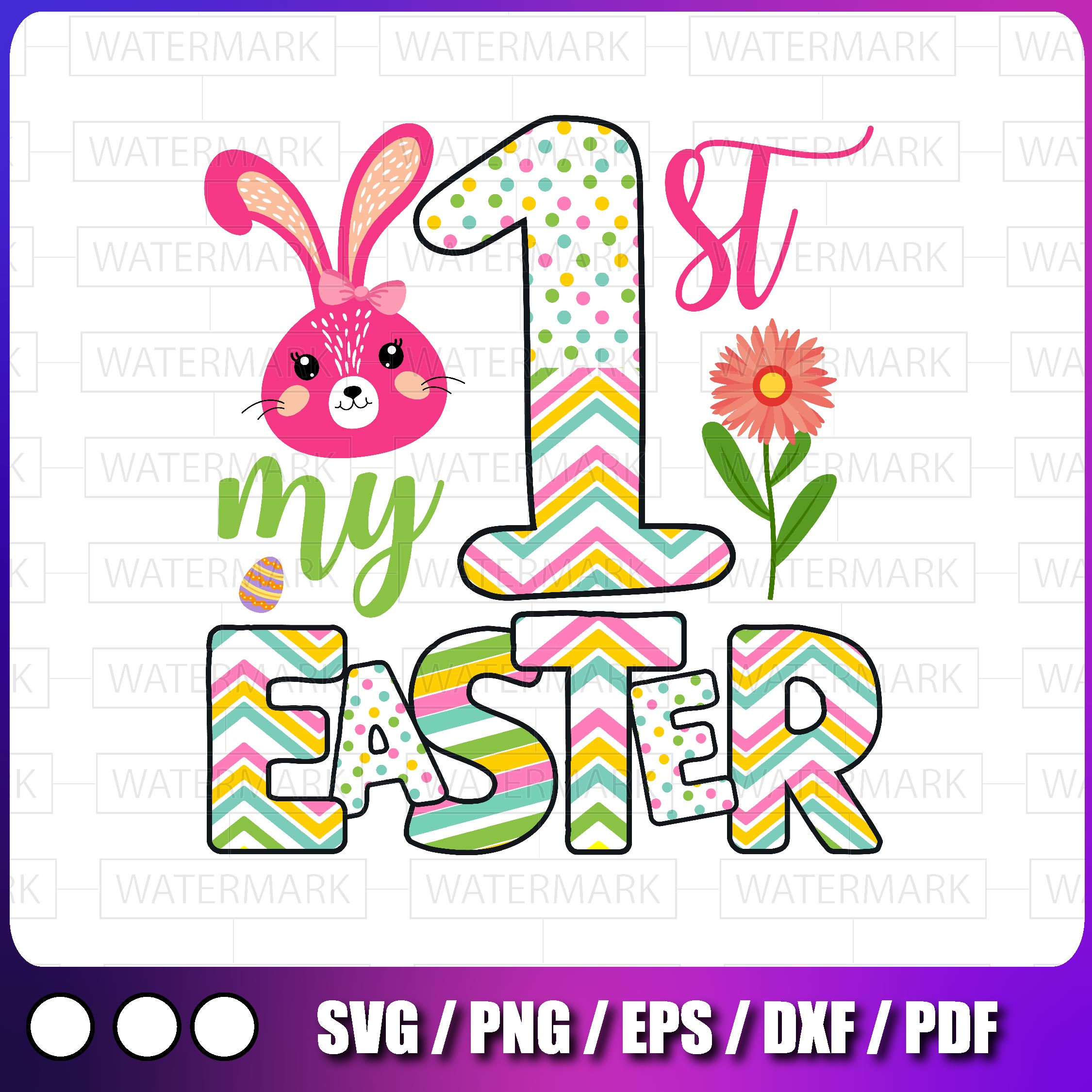 My 1st Easter Svg My First Easter Svg Png Baby Girl Easter S | Inspire ...