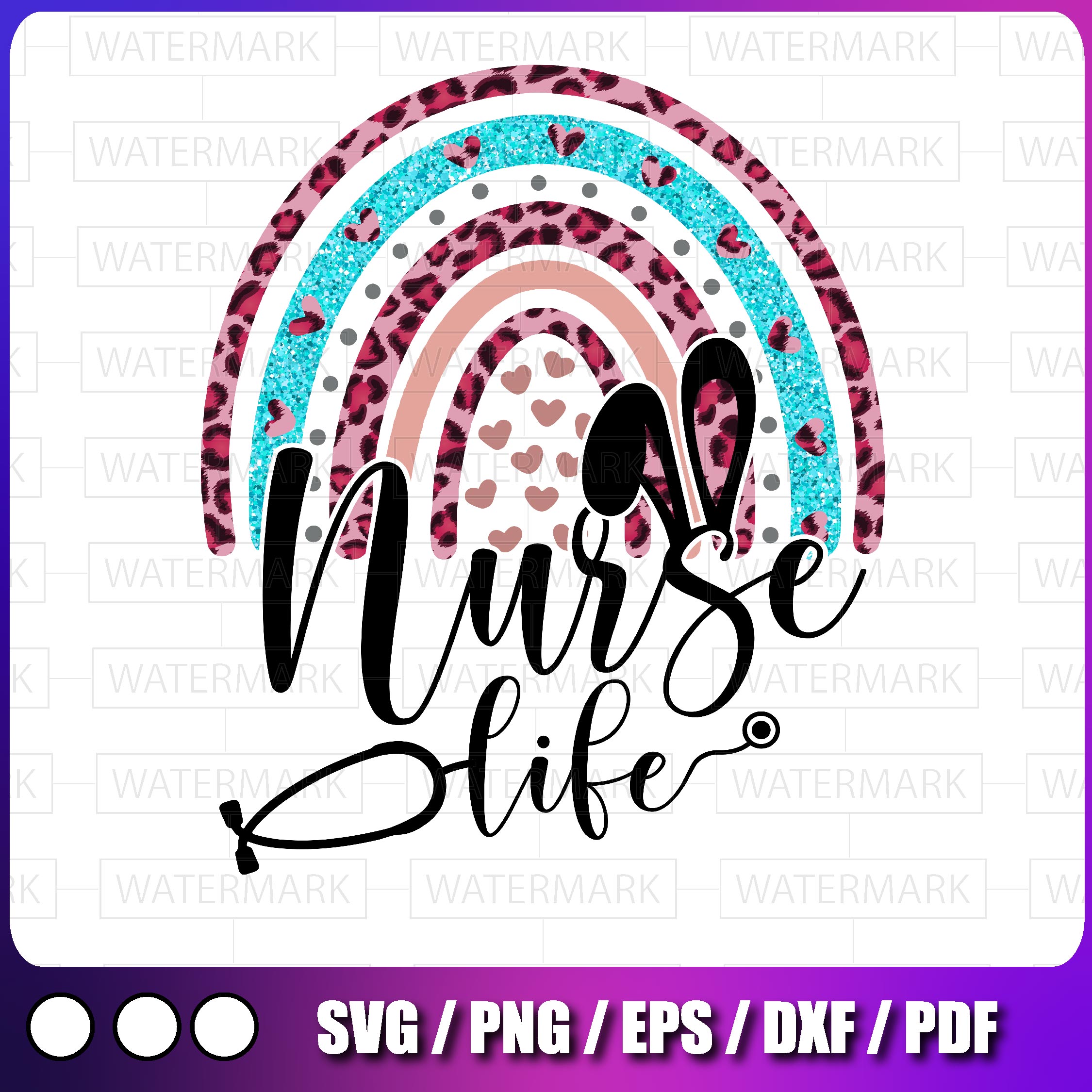 Nurse Life Rainbow Sublimation Download, Nurse PNG,Nurse Cli | Inspire ...