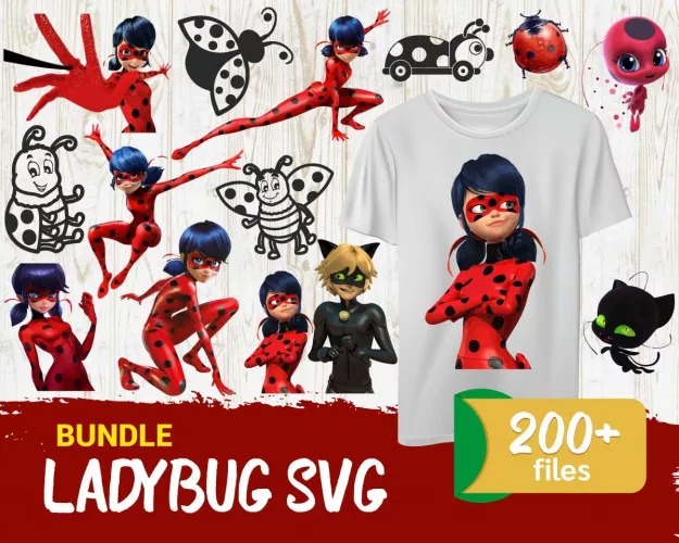200 LADYBUG SVG BUNDLE - SVG, PNG, DXF, EPS, PDF Files For P | Inspire ...