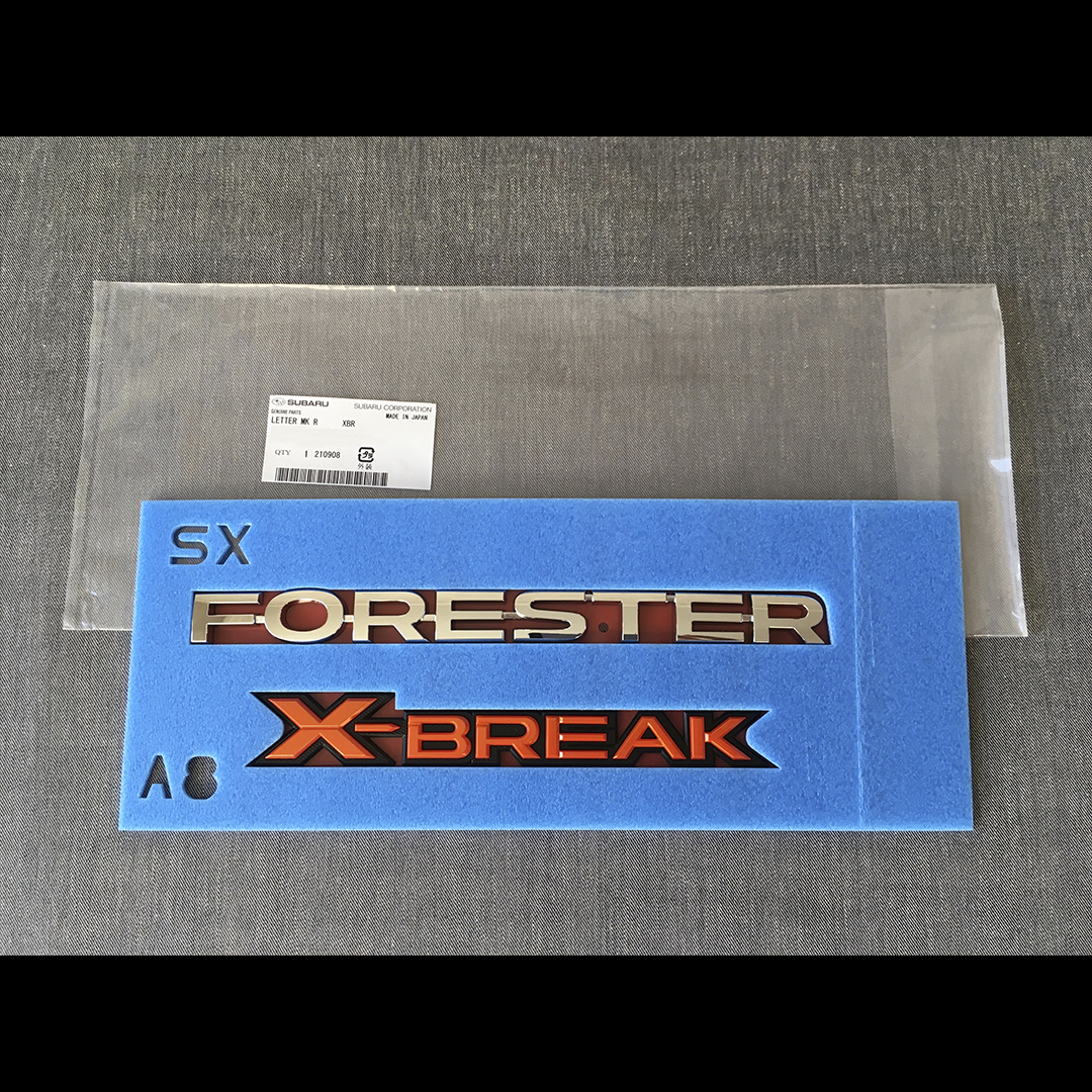 Subaru Genuine Forester X-Break Rear Emblem Badge - Inspire Uplift