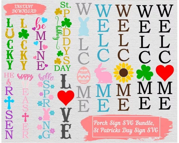 40 PORCH SIGN SVG BUNDLE - SVG Files For Print And Cricut | Inspire Uplift