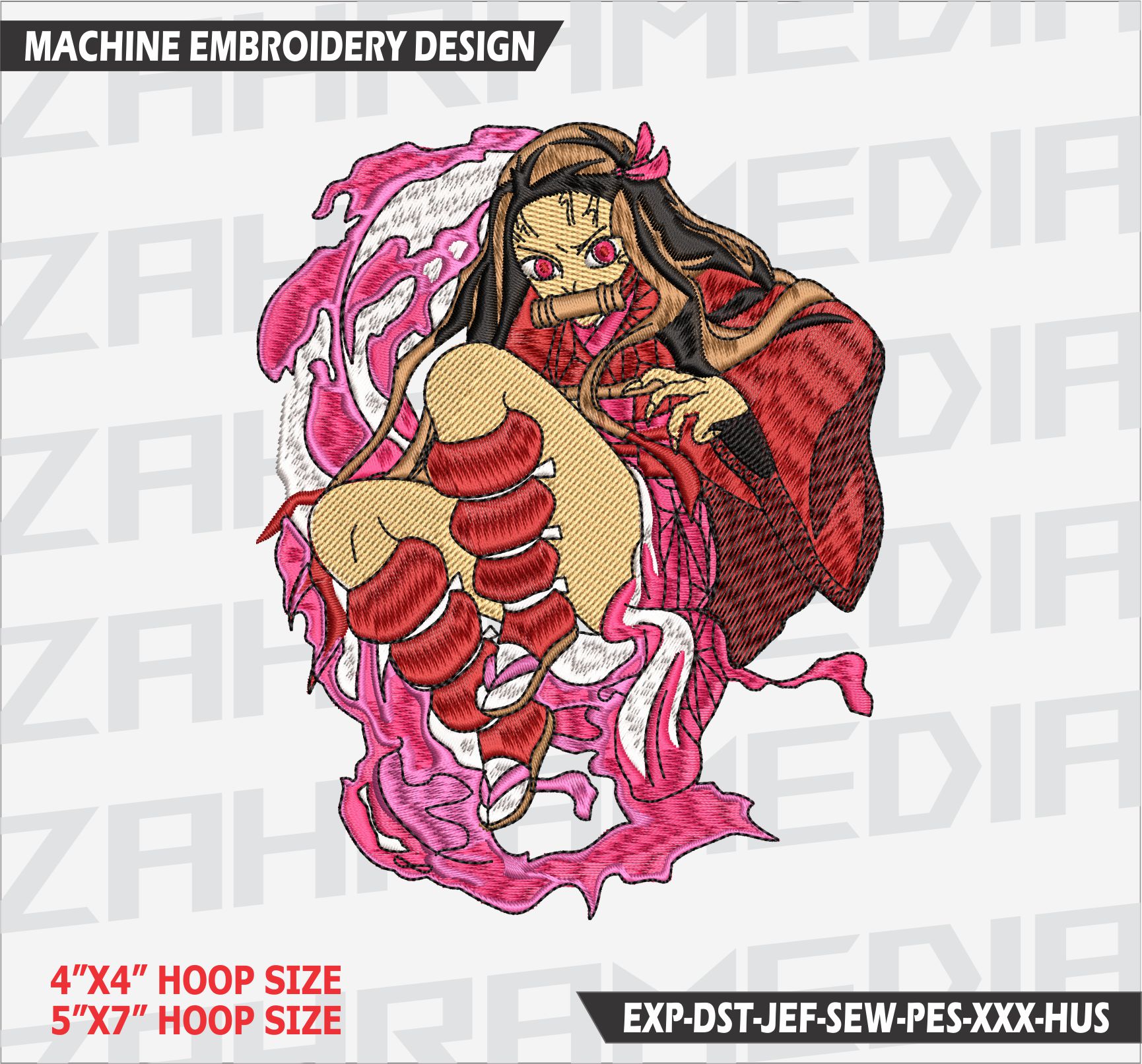 Anime Inspired , Machine Embroidery Design, Files, INSTANT D | Inspire ...