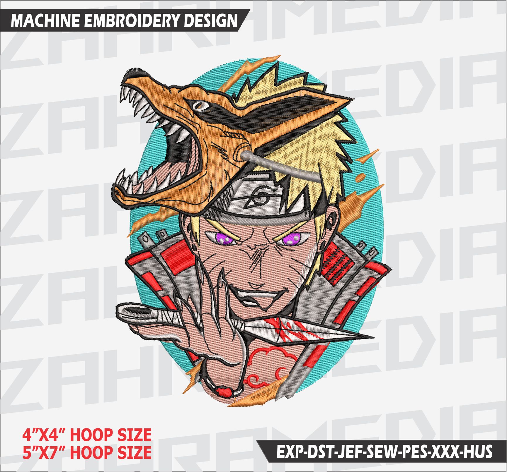 Anime Inspired , Machine Embroidery Design, Files, INSTANT D - Inspire ...
