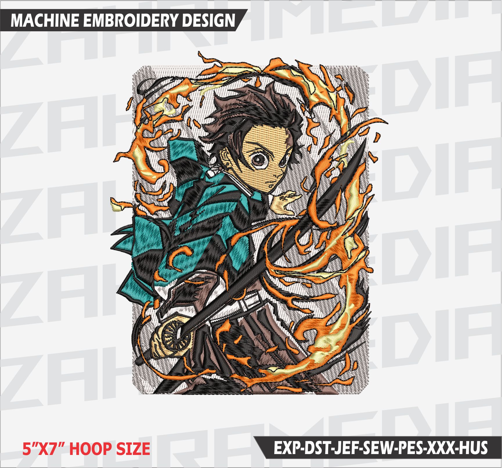 Anime Inspired , Machine Embroidery Design, Files, INSTANT D | Inspire ...