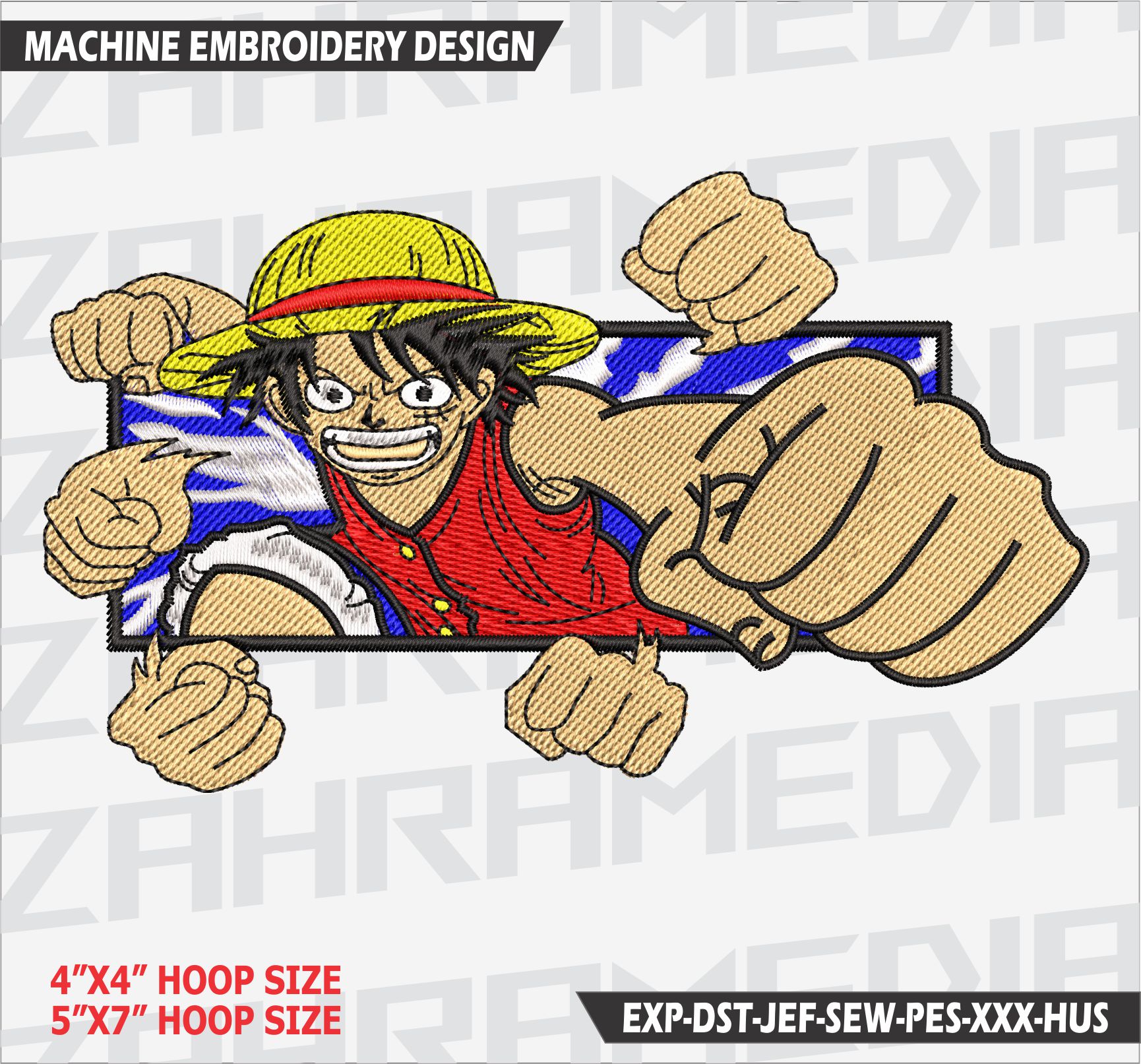 Anime Inspired , Machine Embroidery Design, Files, INSTANT D - Inspire ...