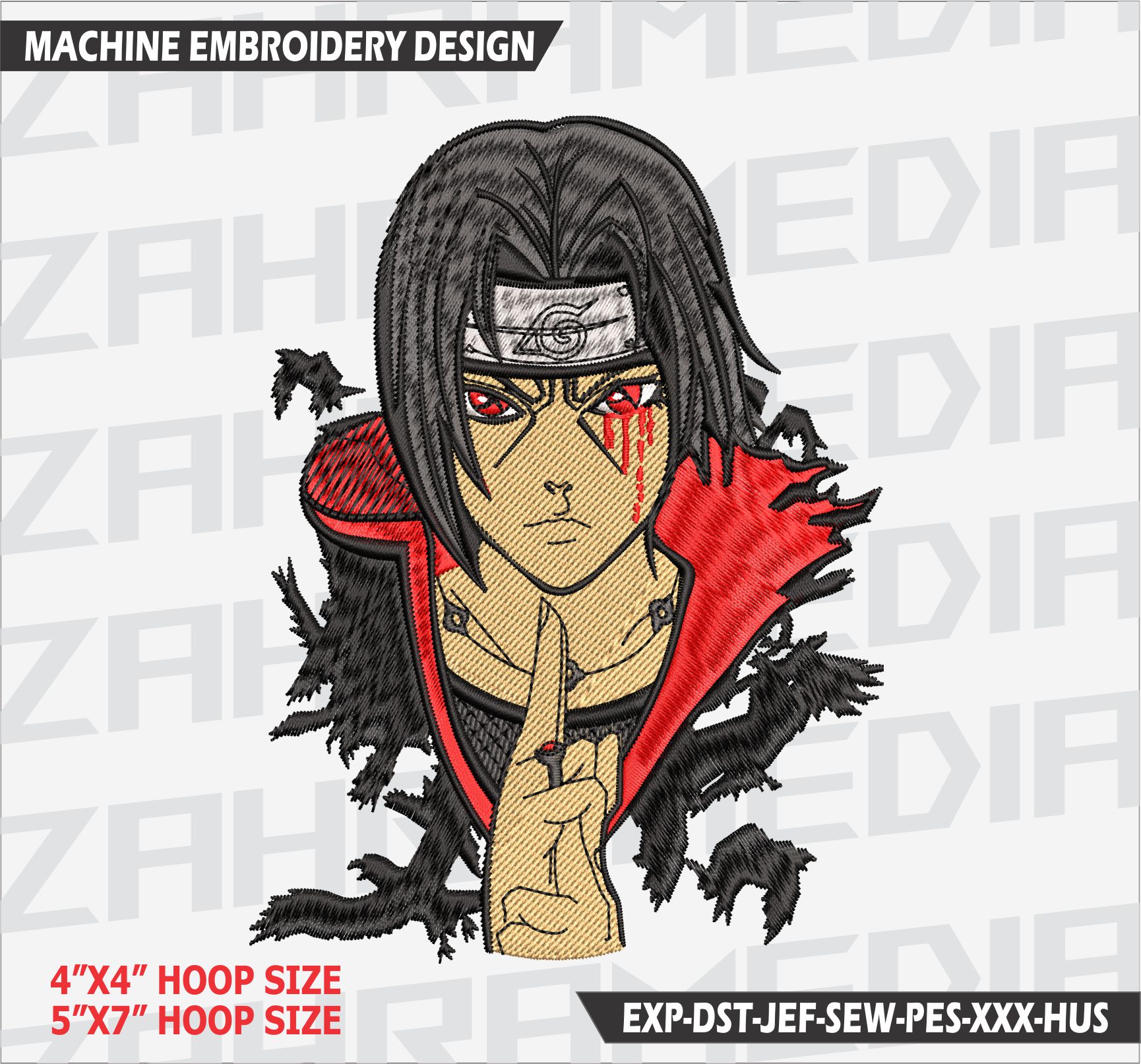 Anime Inspired , Machine Embroidery Design, Files, INSTANT D | Inspire ...