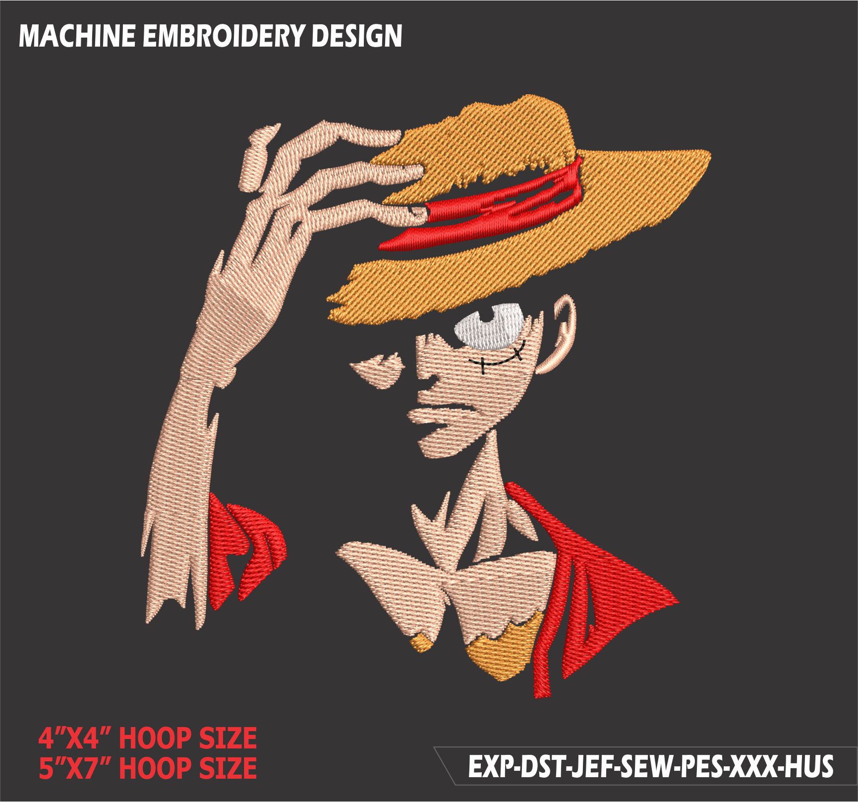 Anime Inspired , Machine Embroidery Design, Files, INSTANT D | Inspire ...