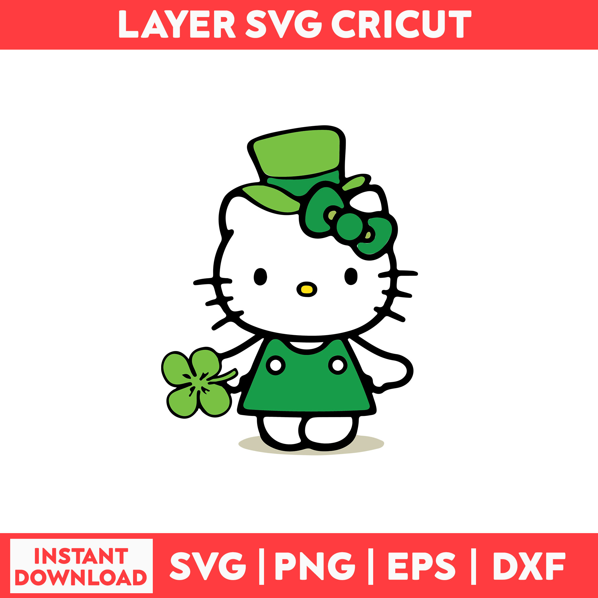 Respect Patrick The Kitty, Lucky St Patrick's Day Hello Kitt - Inspire ...