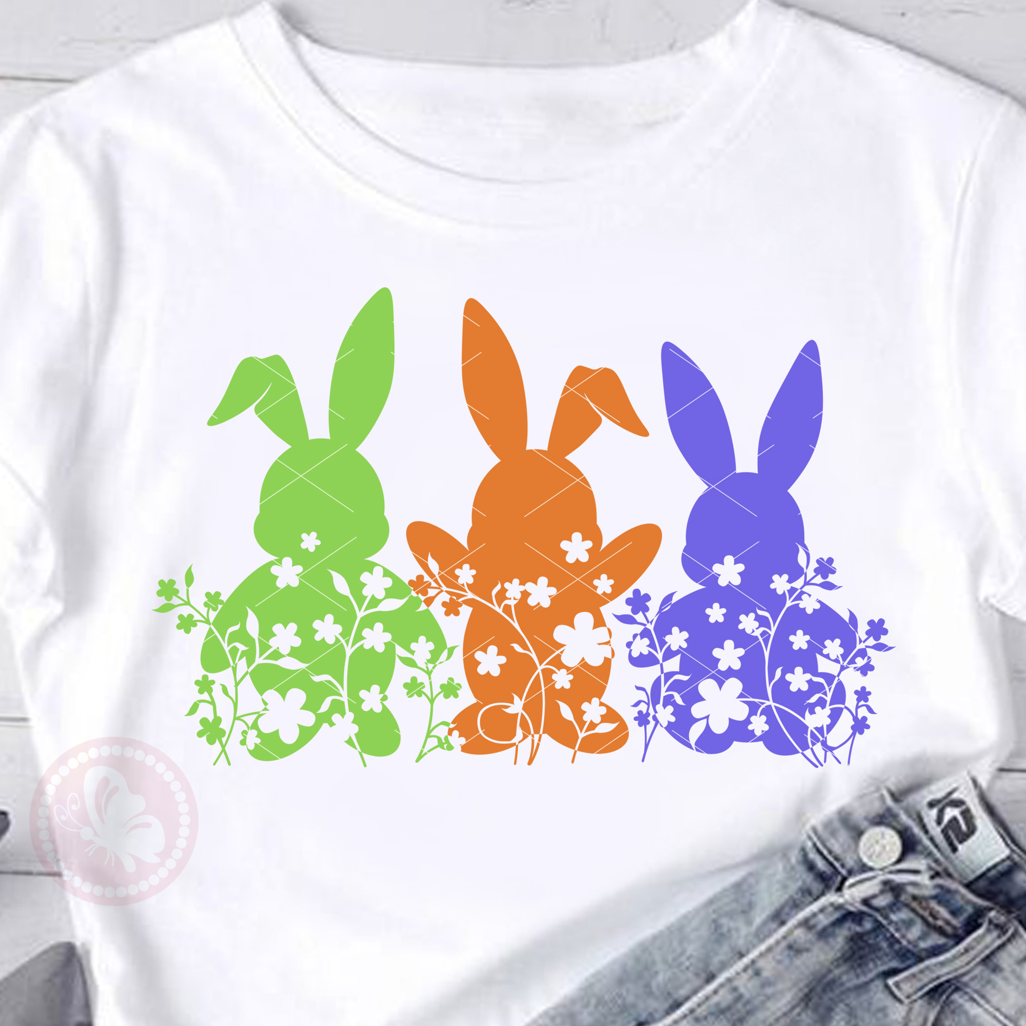 Color Rabbits svg Grass print pdf png Bunny ears Hare Animal - Inspire ...
