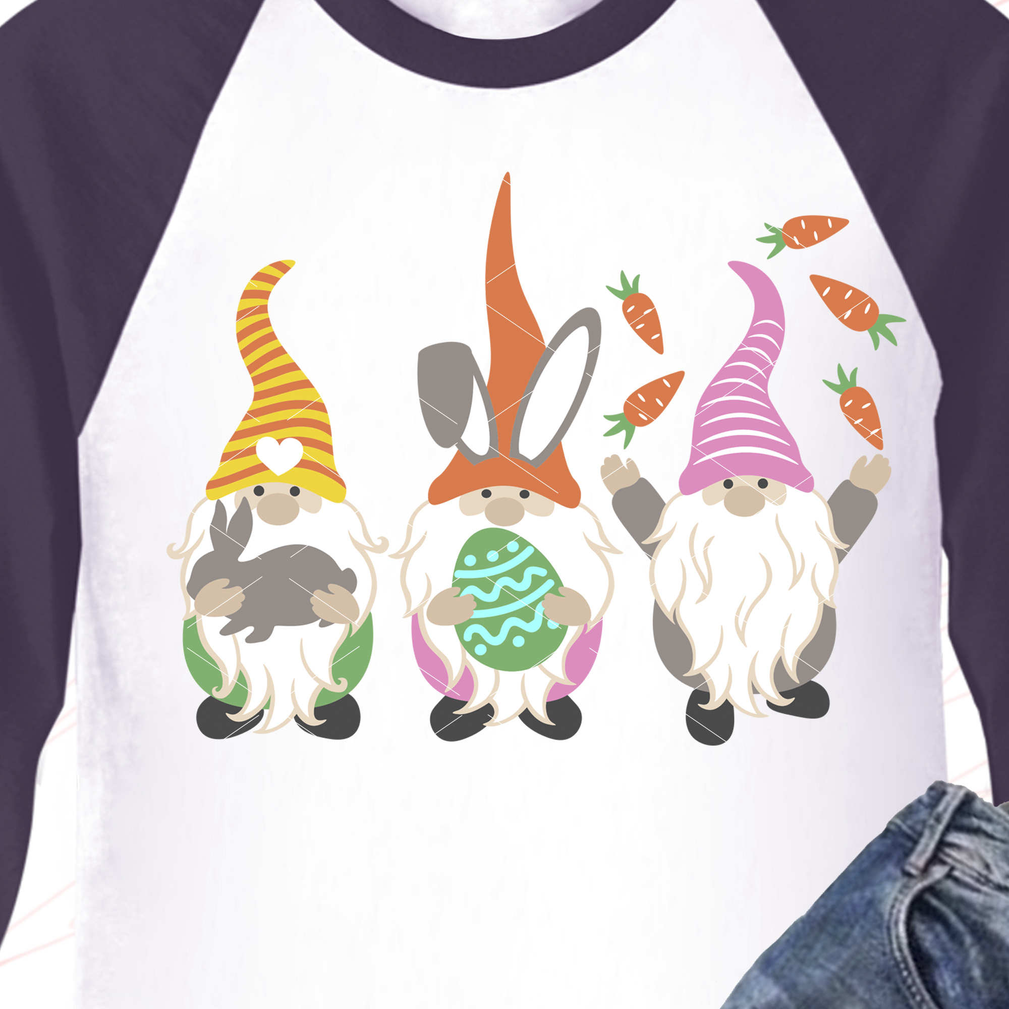 Easter Gnomes in hats with rabbit ears and with eggs and car - Inspire ...