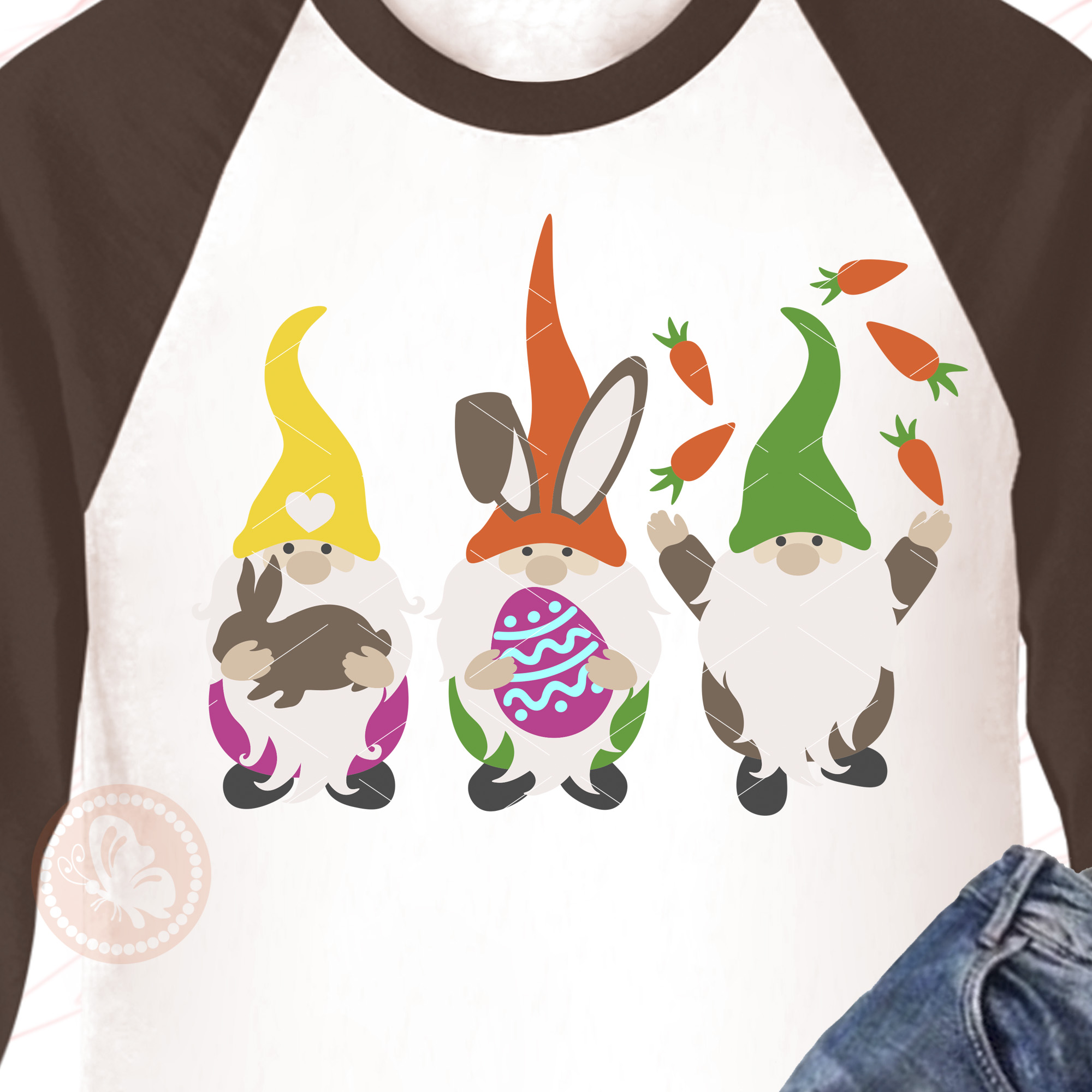 Easter Gnomes in hats with rabbit ears and with eggs and car - Inspire ...