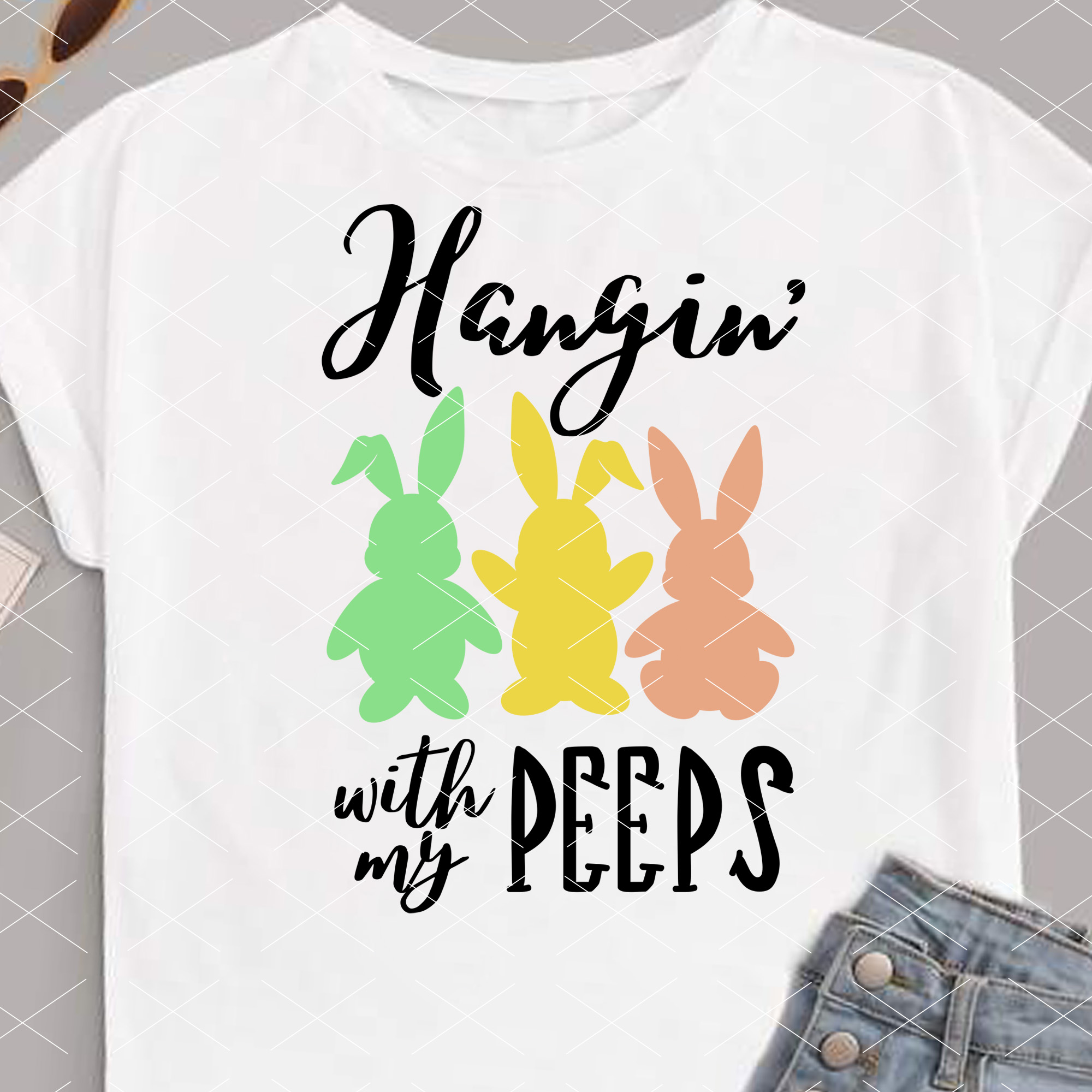 Hangin' with my Peeps Family shirts design Easter bunny Kids - Inspire ...