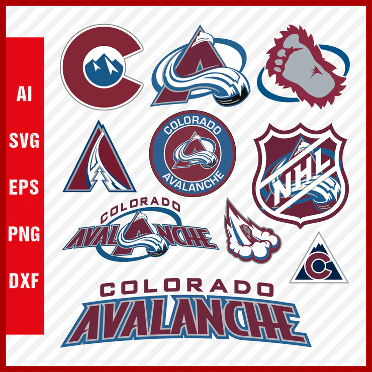 Colorado Avalanche Logo, Avalanche Svg Cut Files, Layered | Inspire Uplift