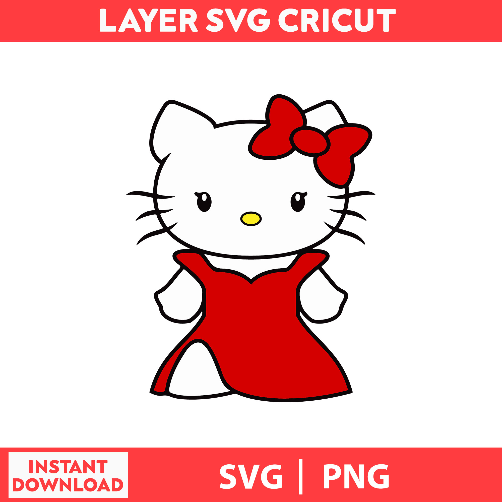 Hari Raya Hello Kitty, Cute Cat Svg, Kitty Svg, Kawaii Kitty | Inspire ...