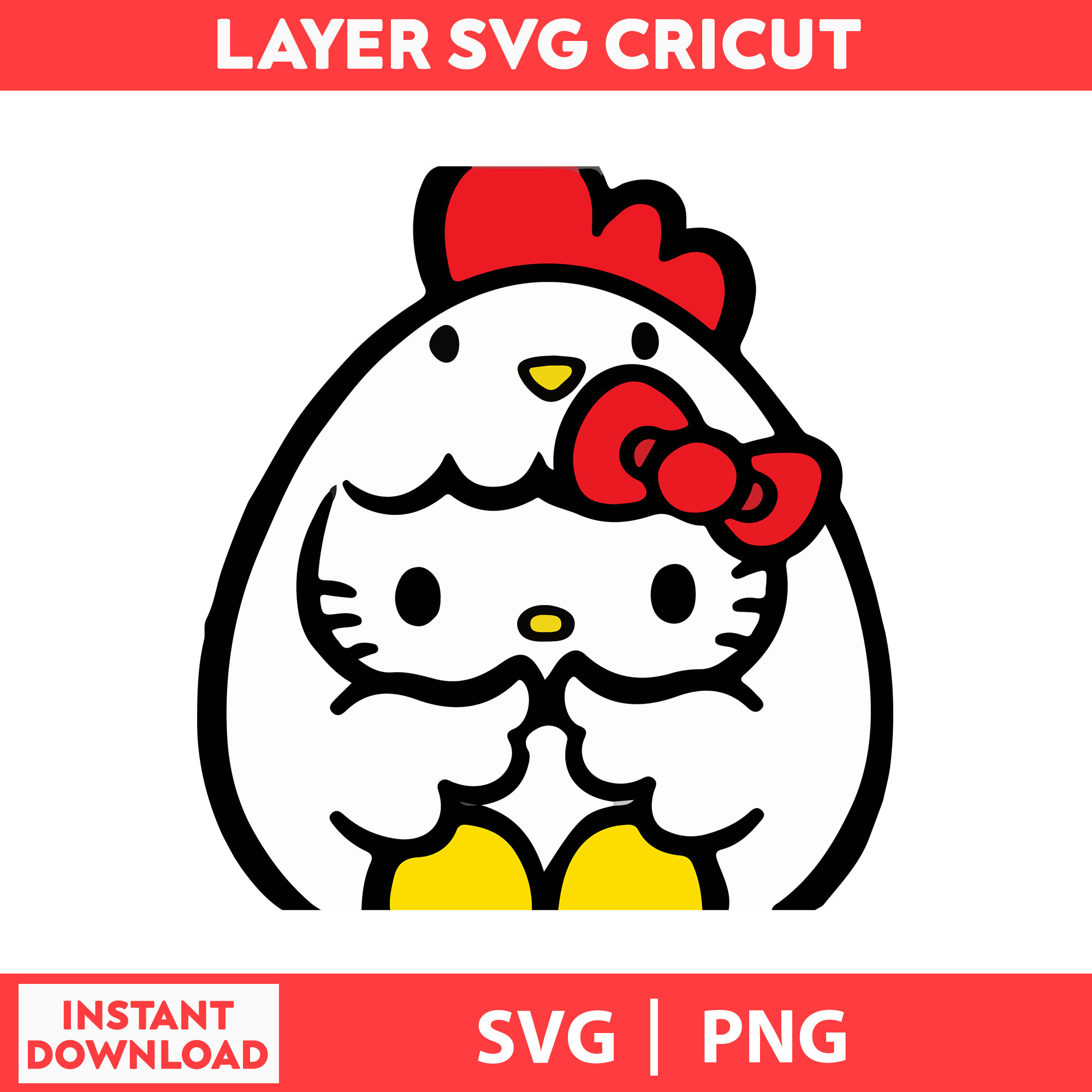 Chicken Lockscreen Hello Kitty, Cute Cat Svg, Kitty Svg, Kaw | Inspire ...