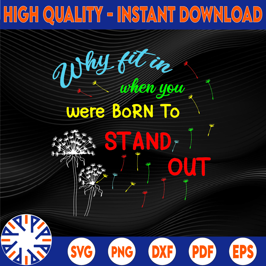 Why fit in when you was born to stand out Dr Seuss Vector, D - Inspire ...