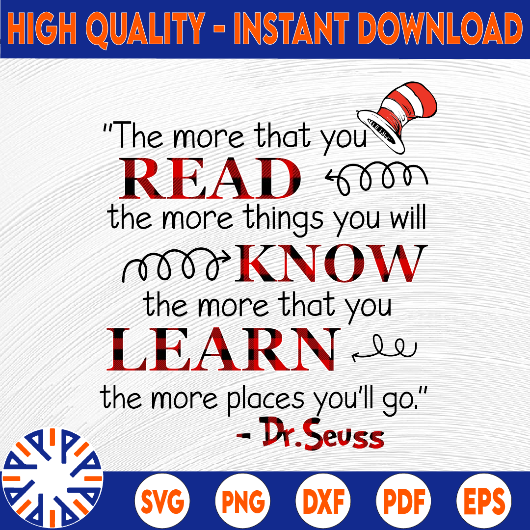 The more you read, the more you will know SVG png, dxf Cricu - Inspire ...